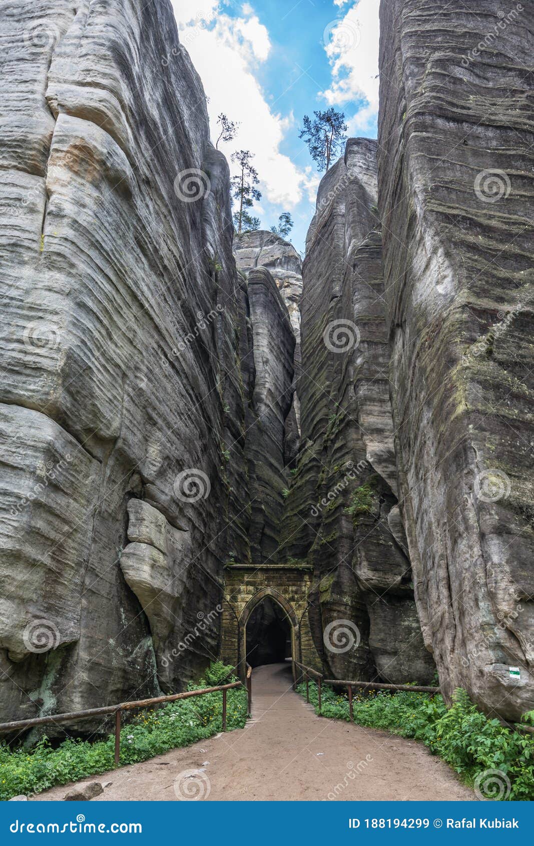 Stone Gate in National Park in Adrspach - Teplice Rocks Stock Image ... Stone Gate in National Park in Adrspach - Teplice Rocks Stock Image ...