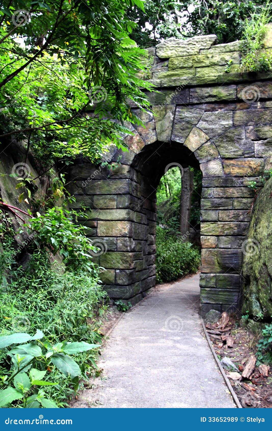 Stone Gate With Stairs. Stock Image | CartoonDealer.com #229277131