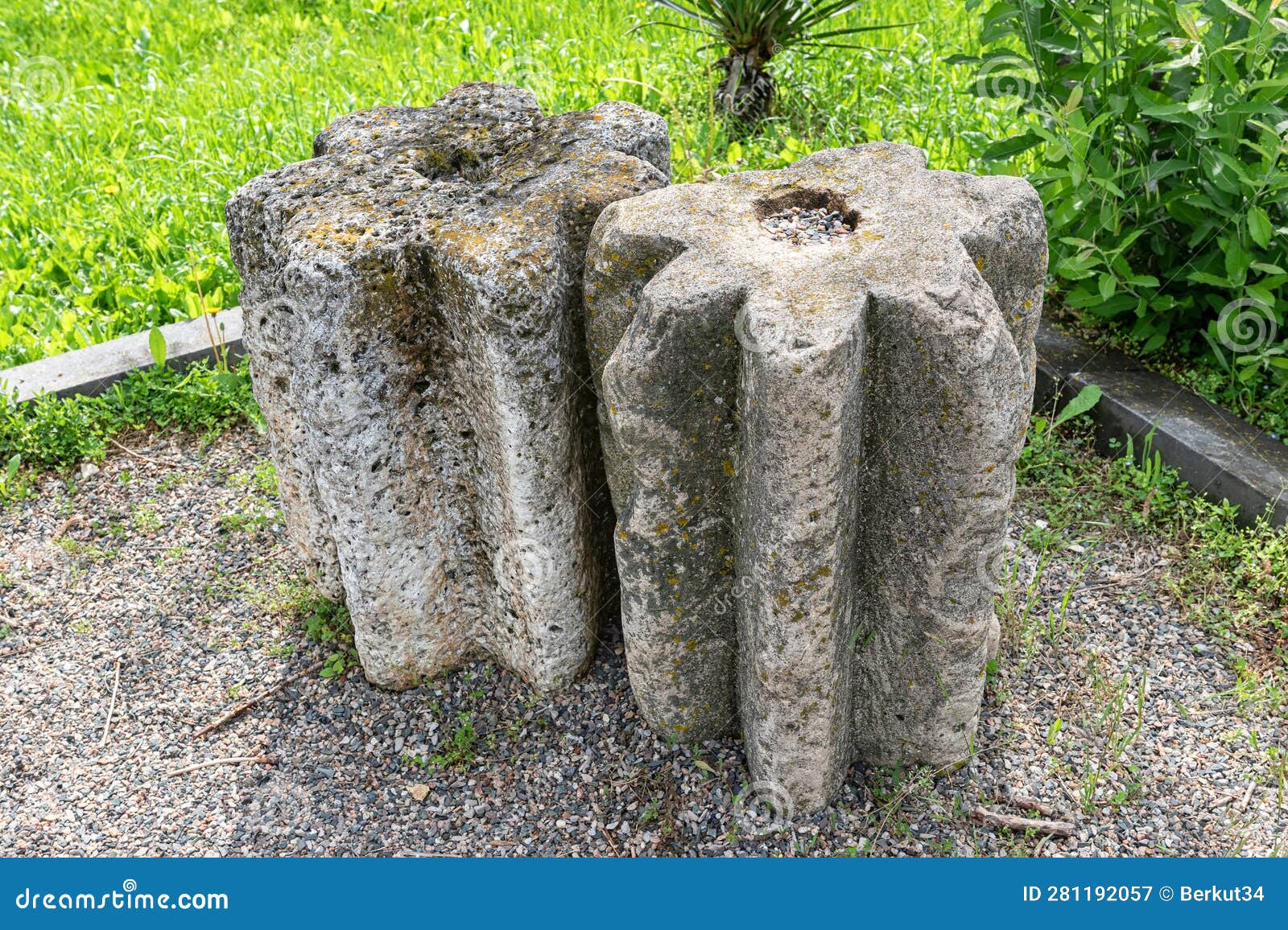 Stone Gears from an Ancient Mechanism Used in Mill Stock Image - Image ...