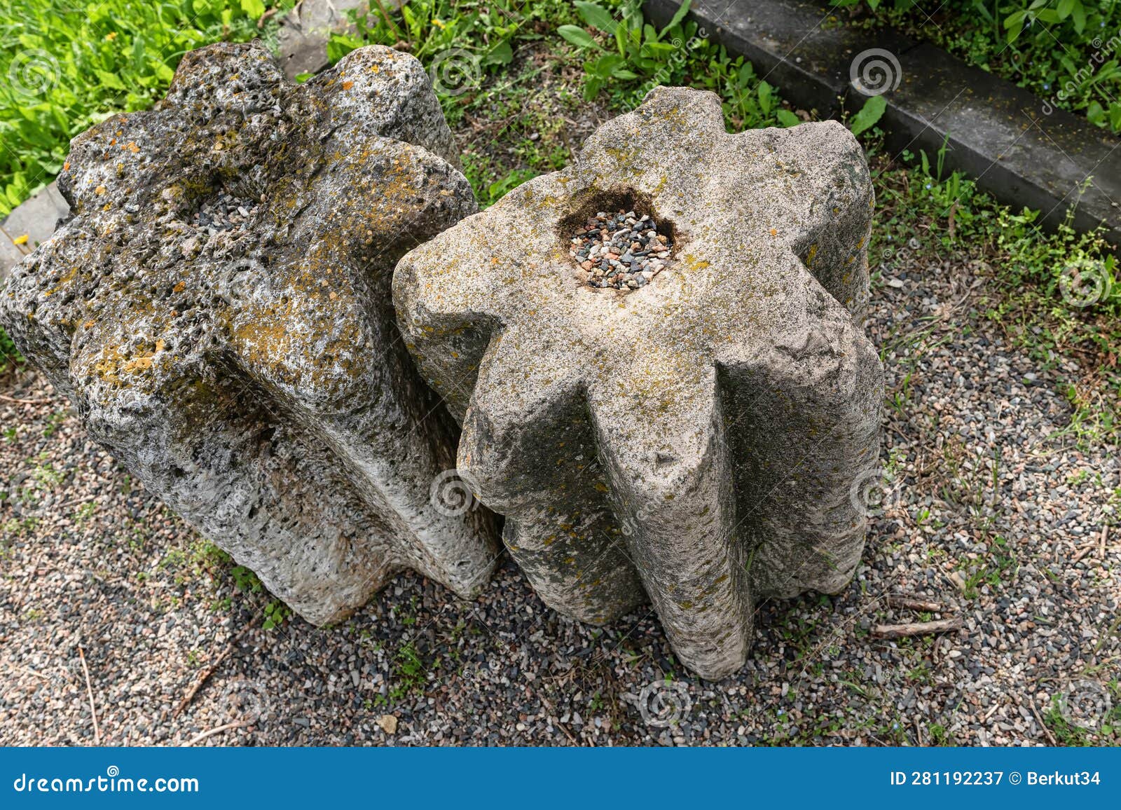 Old Mechanism For Stone Mining In The Sandy Mountains Of The Desert ...
