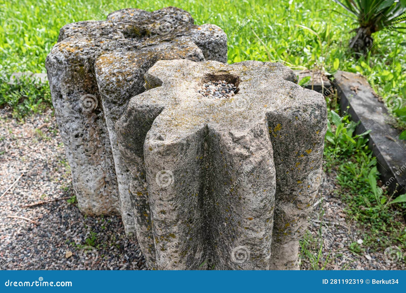 Old Mechanism For Stone Mining In The Sandy Mountains Of The Desert ...