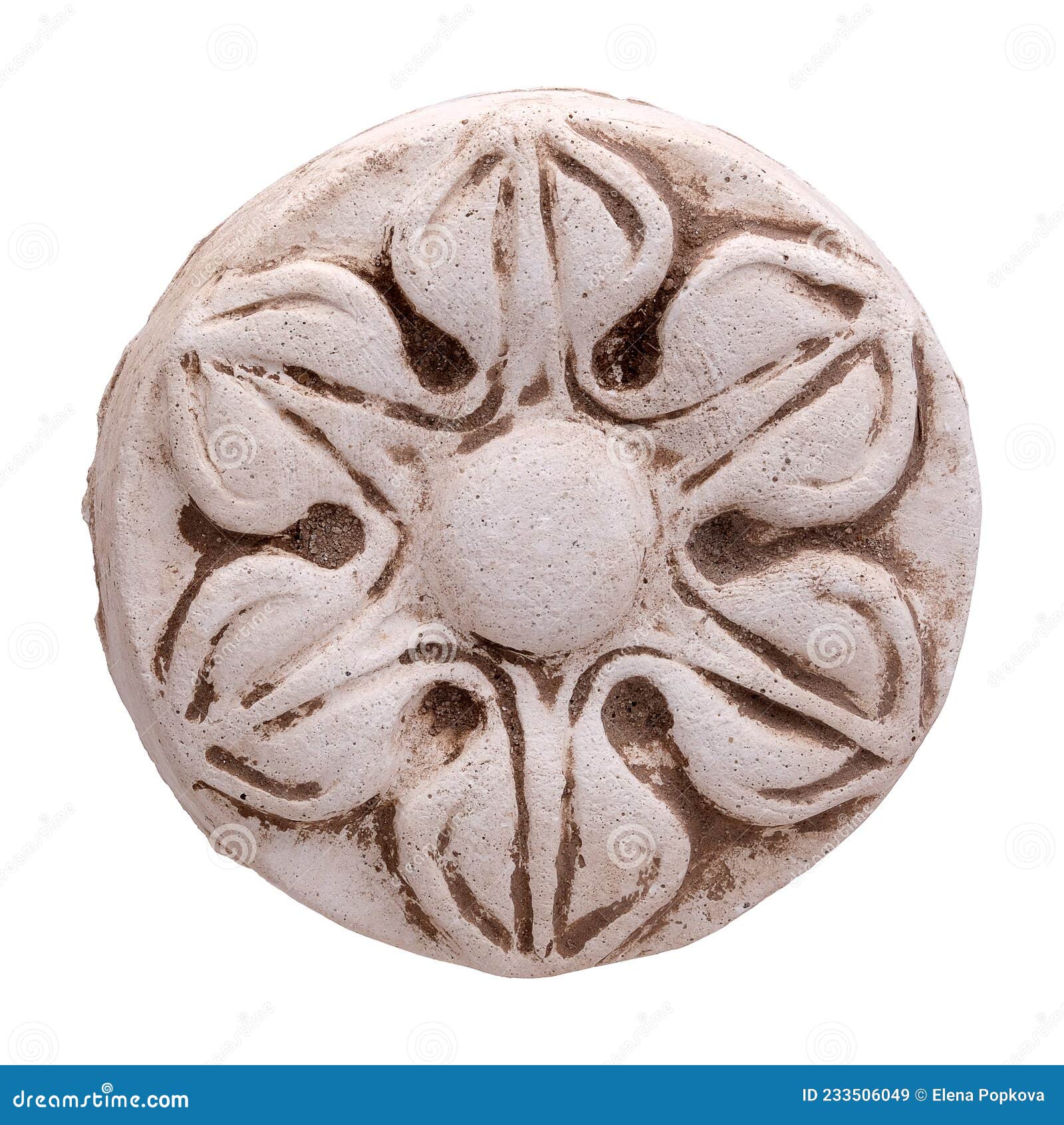 Stone Gothic Decorative Architectural Element Isolated on White ...