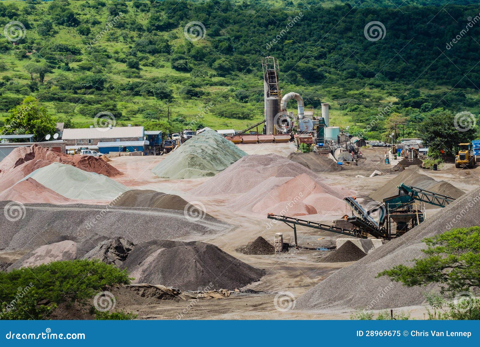 Stone Grading Quarry Production Editorial Image - Image of plant ...