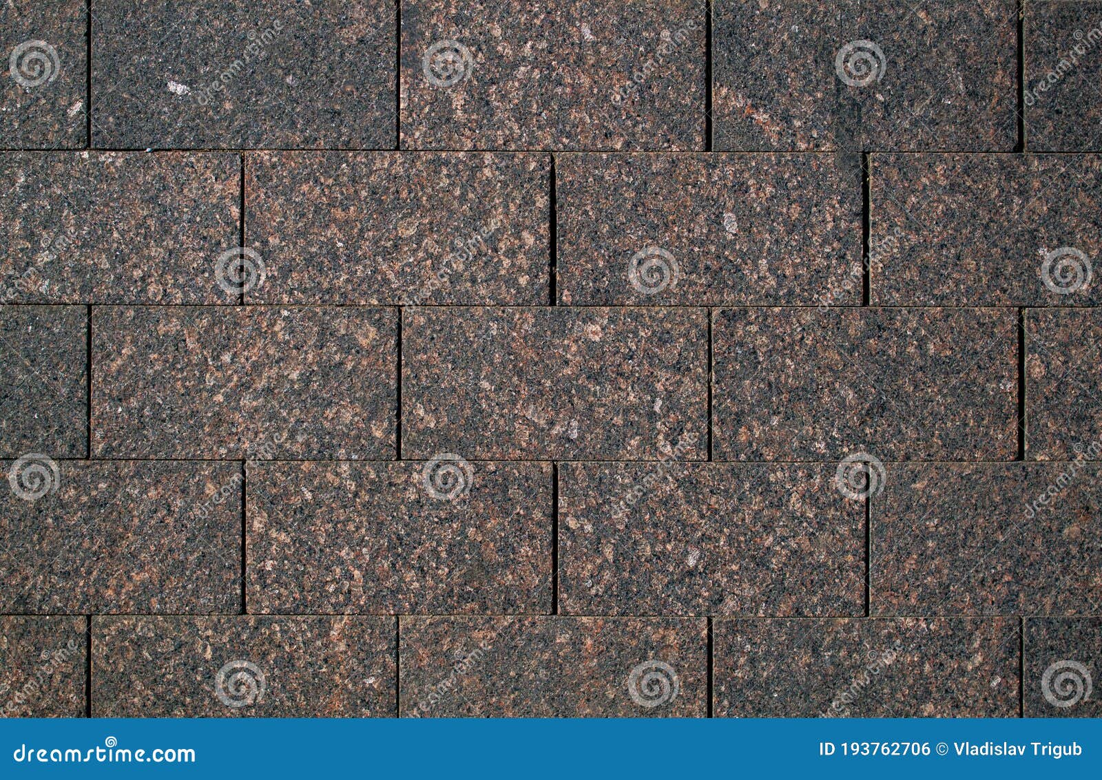 Stone Granite Tiles or Bricks. Red Granite Stock Photo - Image of rough ...