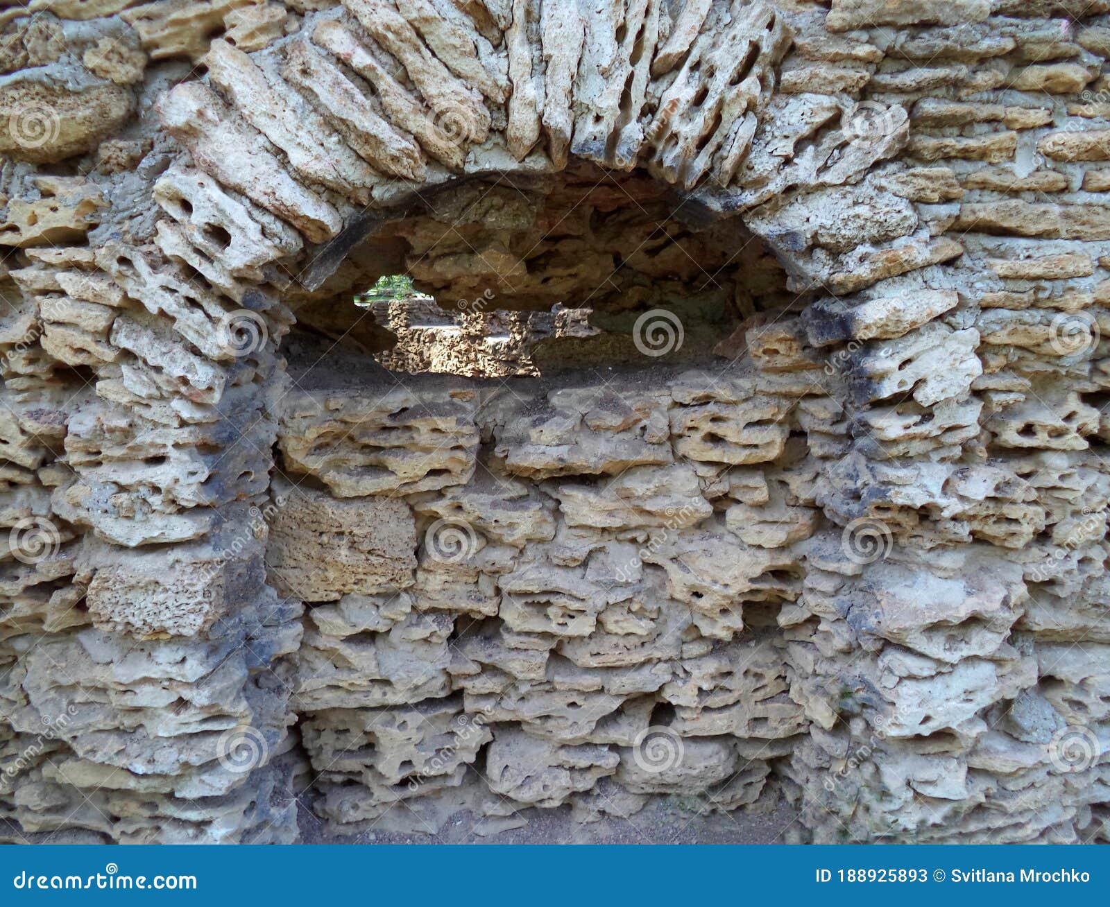 Stone Grotto, Stone Cave with an Arch. Stock Image - Image of enjoyment ...