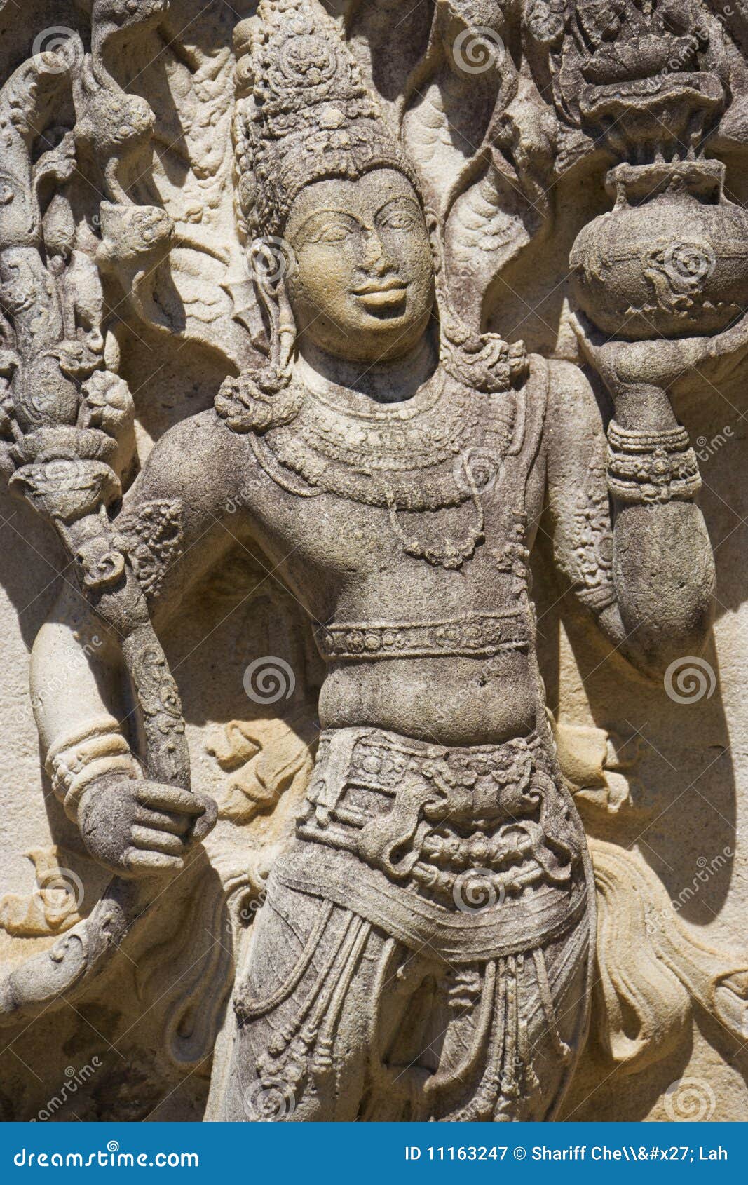 Stone Guardian at Vatadage, Sri Lanka Stock Image - Image of bass ...