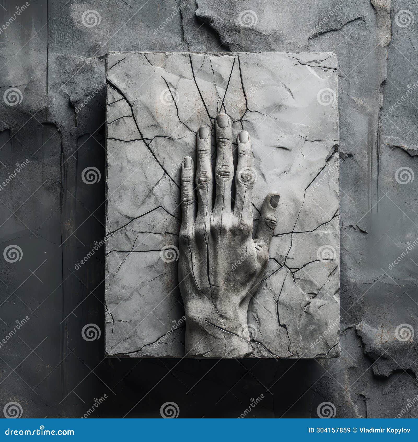 A stone hand on a stone stock image. Image of gesture - 304157859