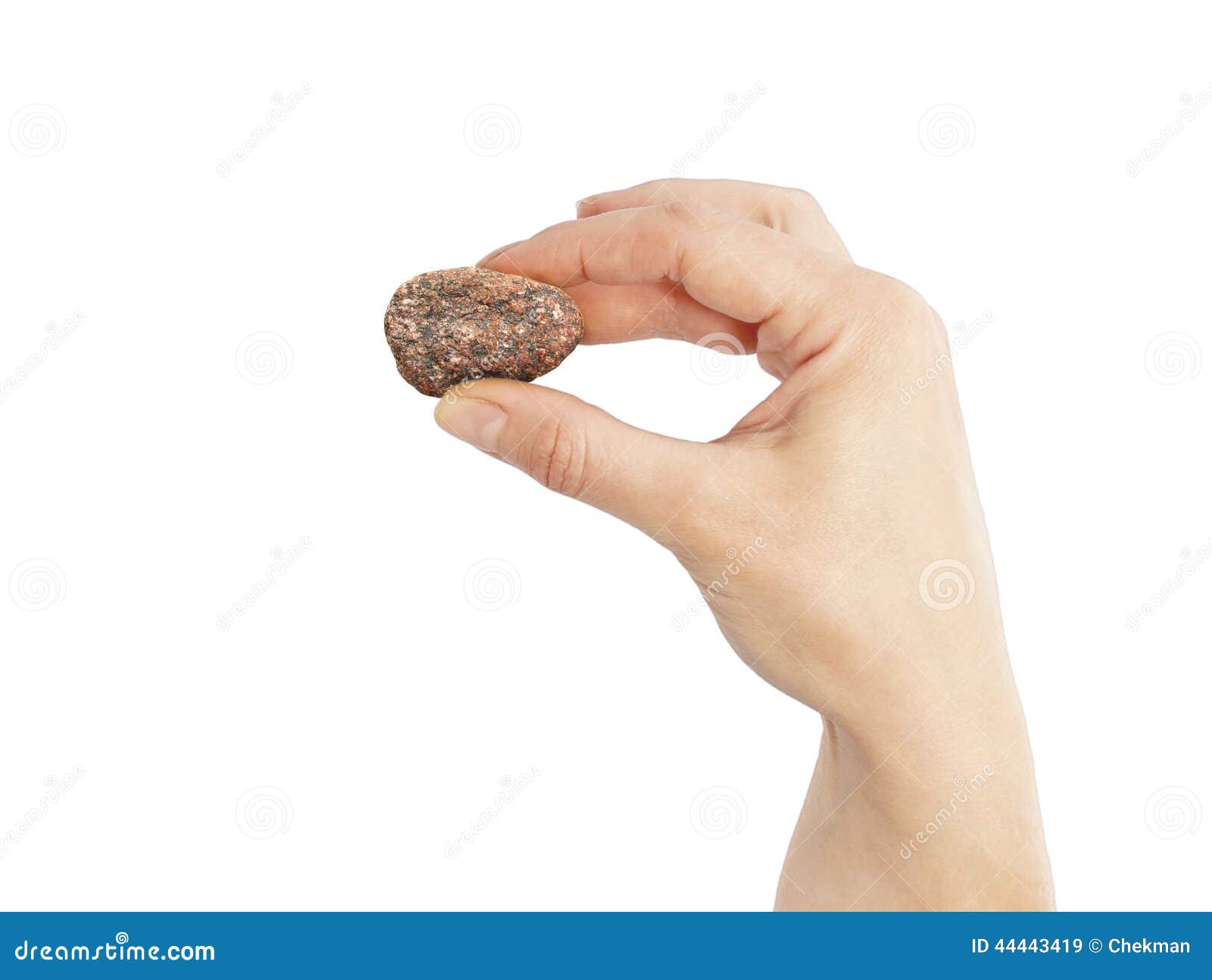 Stone in hand stock image. Image of thumb, isolated, girls - 44443419