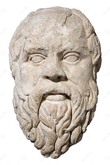 Stone Head of the Greek Philosopher Socrates Stock Image - Image of ...