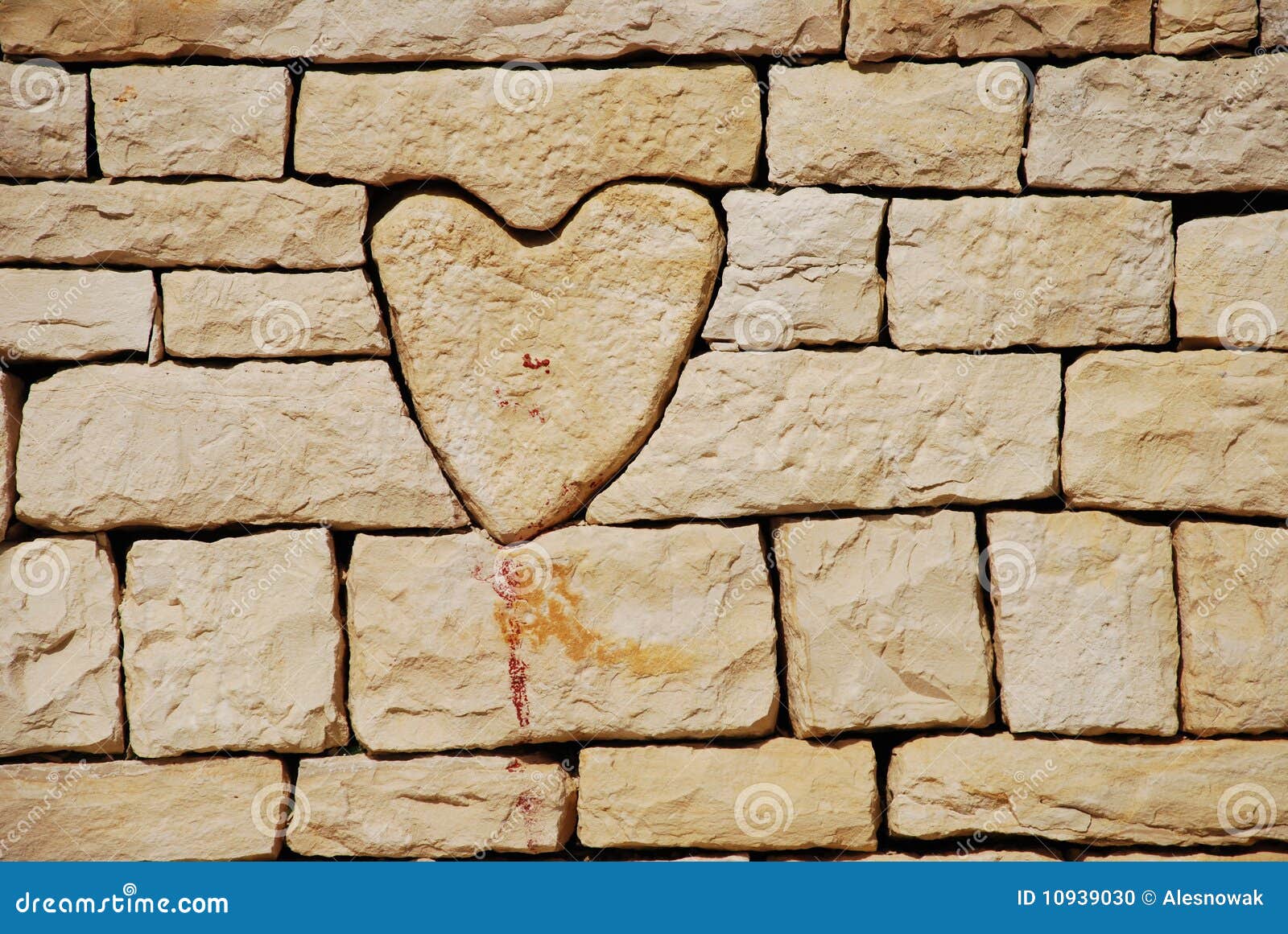 Stone Heart Carved Into The Tombstone Stock Photo | CartoonDealer.com ...