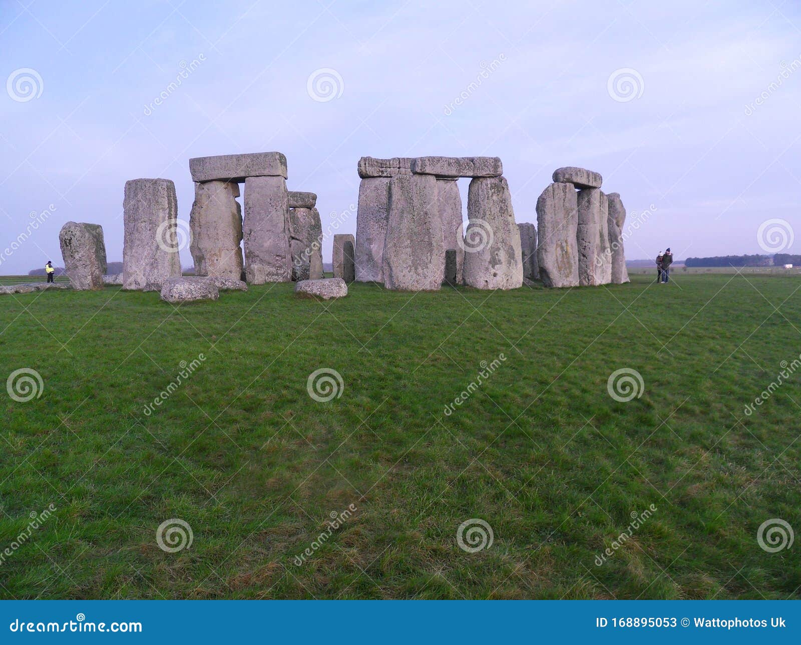 Stone Henge in England Winter Time Front View Stockbild - Bild von ...