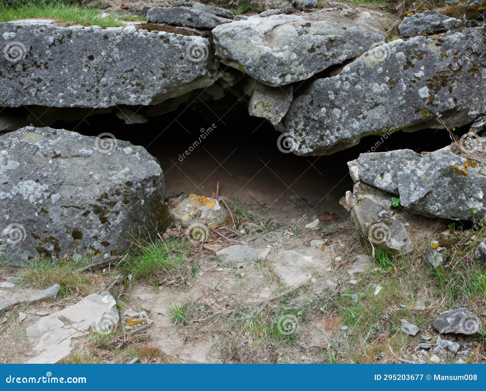 Stone hole of the cave stock image. Image of stone, natural - 295203677
