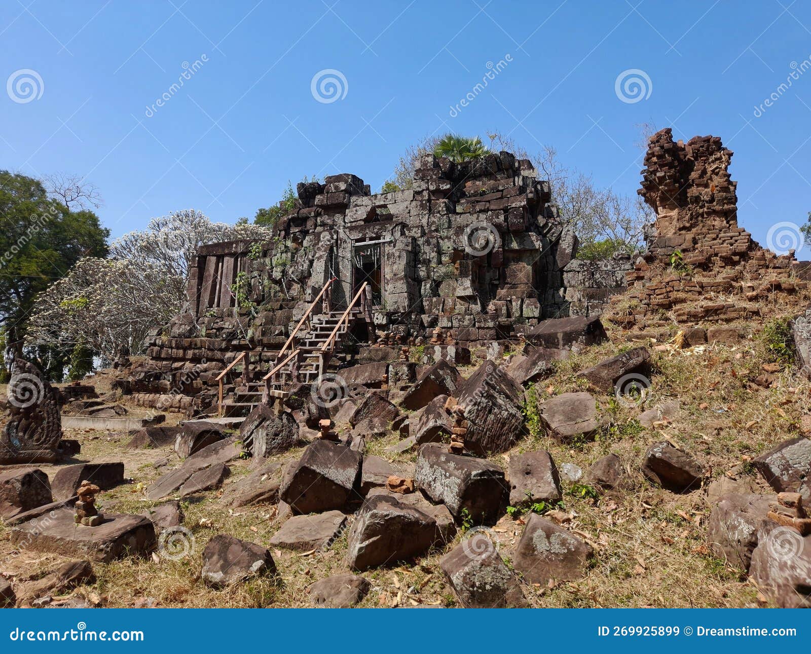 Stone House the Historical Site in Laos. Stock Image - Image of abandon ...