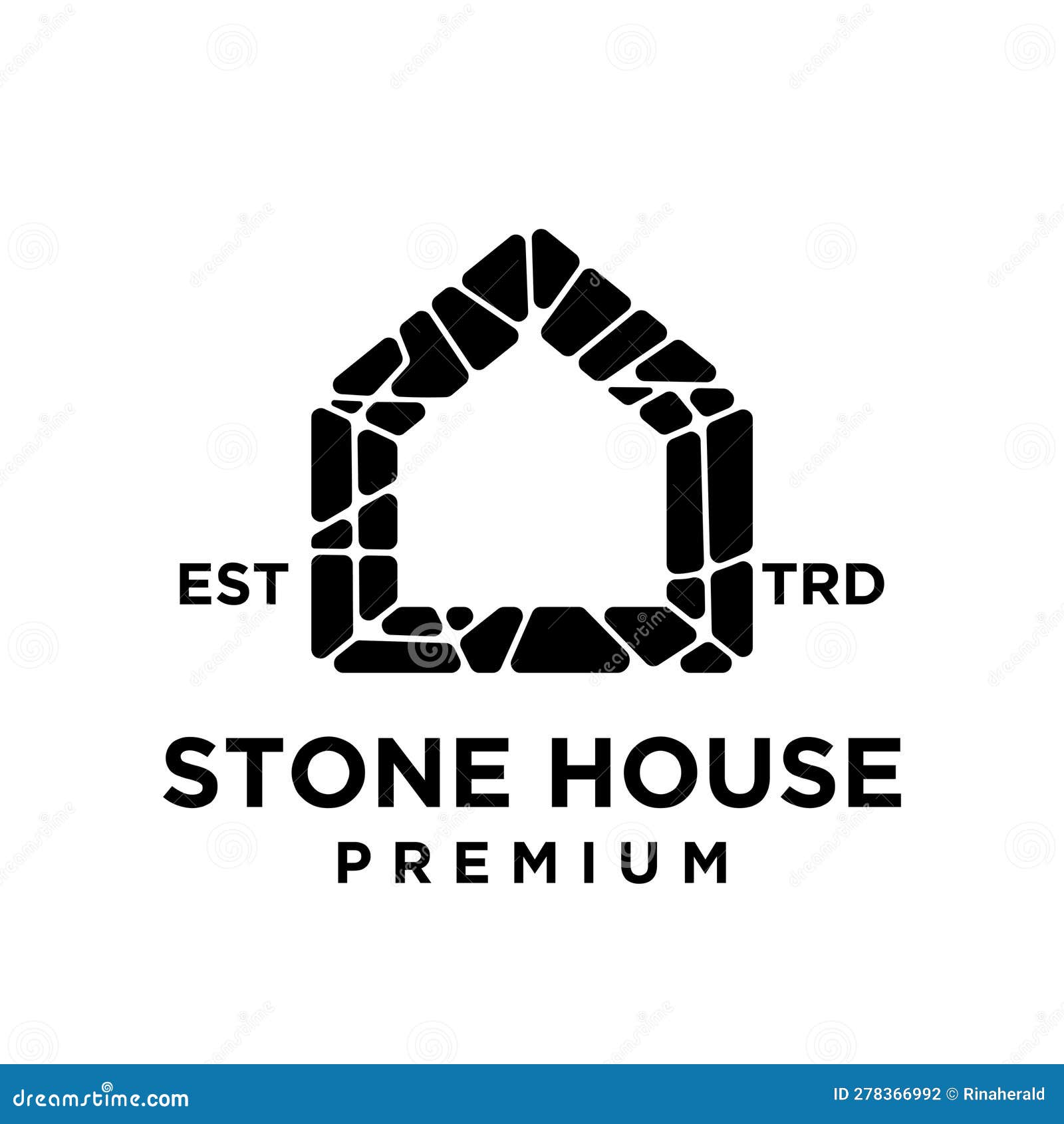 Stone House Logo Icon Design Illustration Stock Vector - Illustration ...