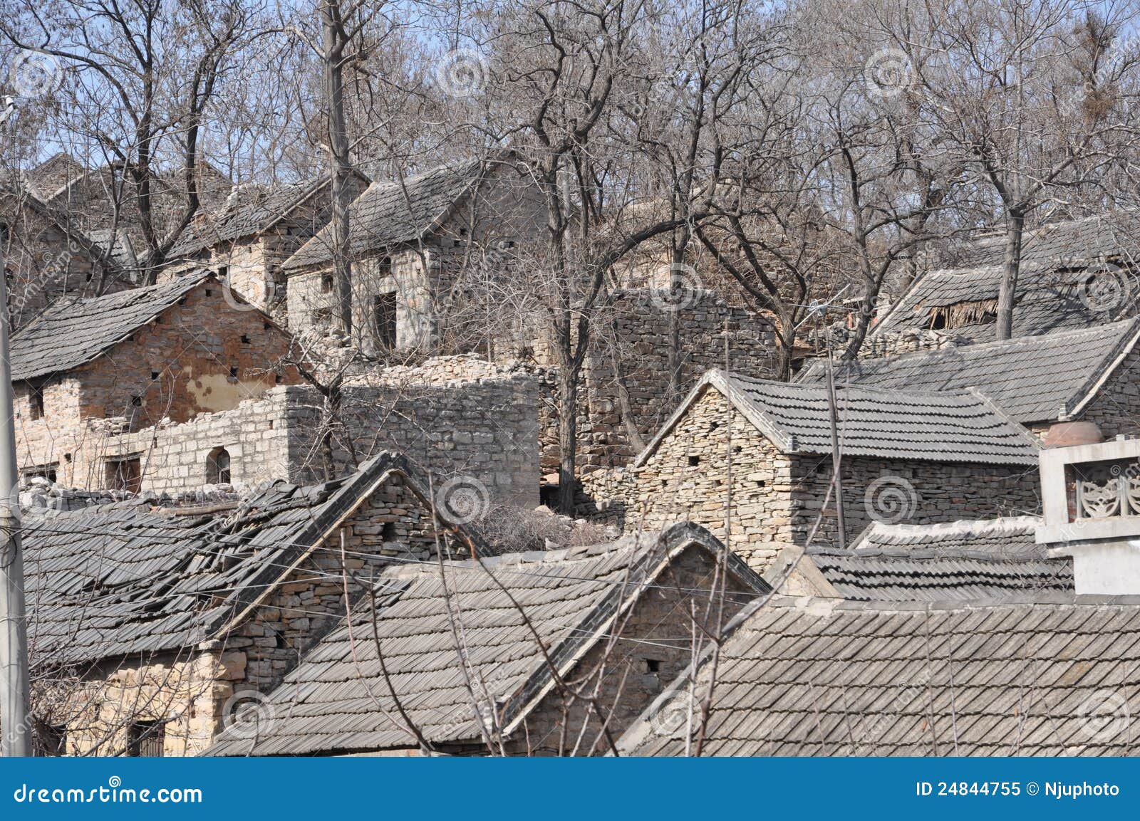 Stone house village stock image. Image of history, house - 24844755