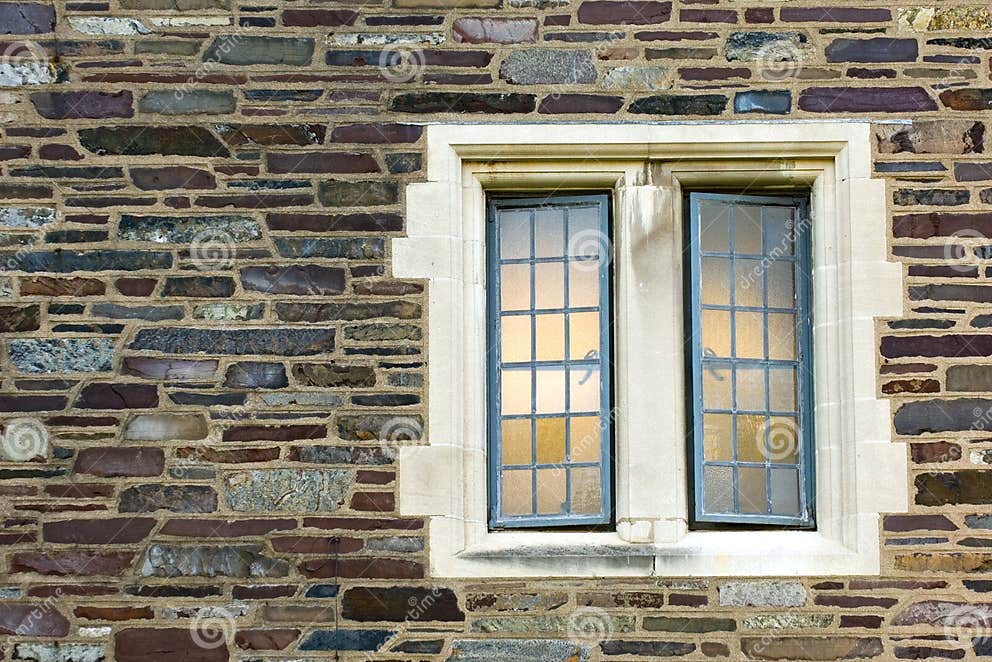 Stone house window stock photo. Image of destination, dorm - 4321756