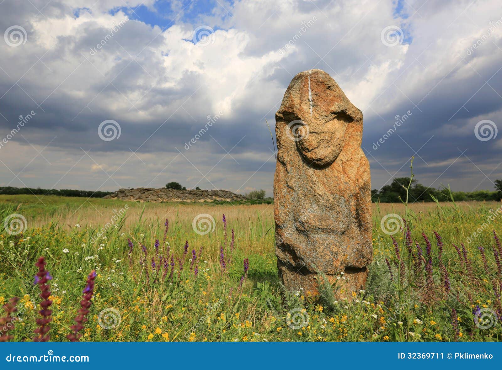 Stone Idol stock image. Image of slavs, beautiful, cultural - 32369711
