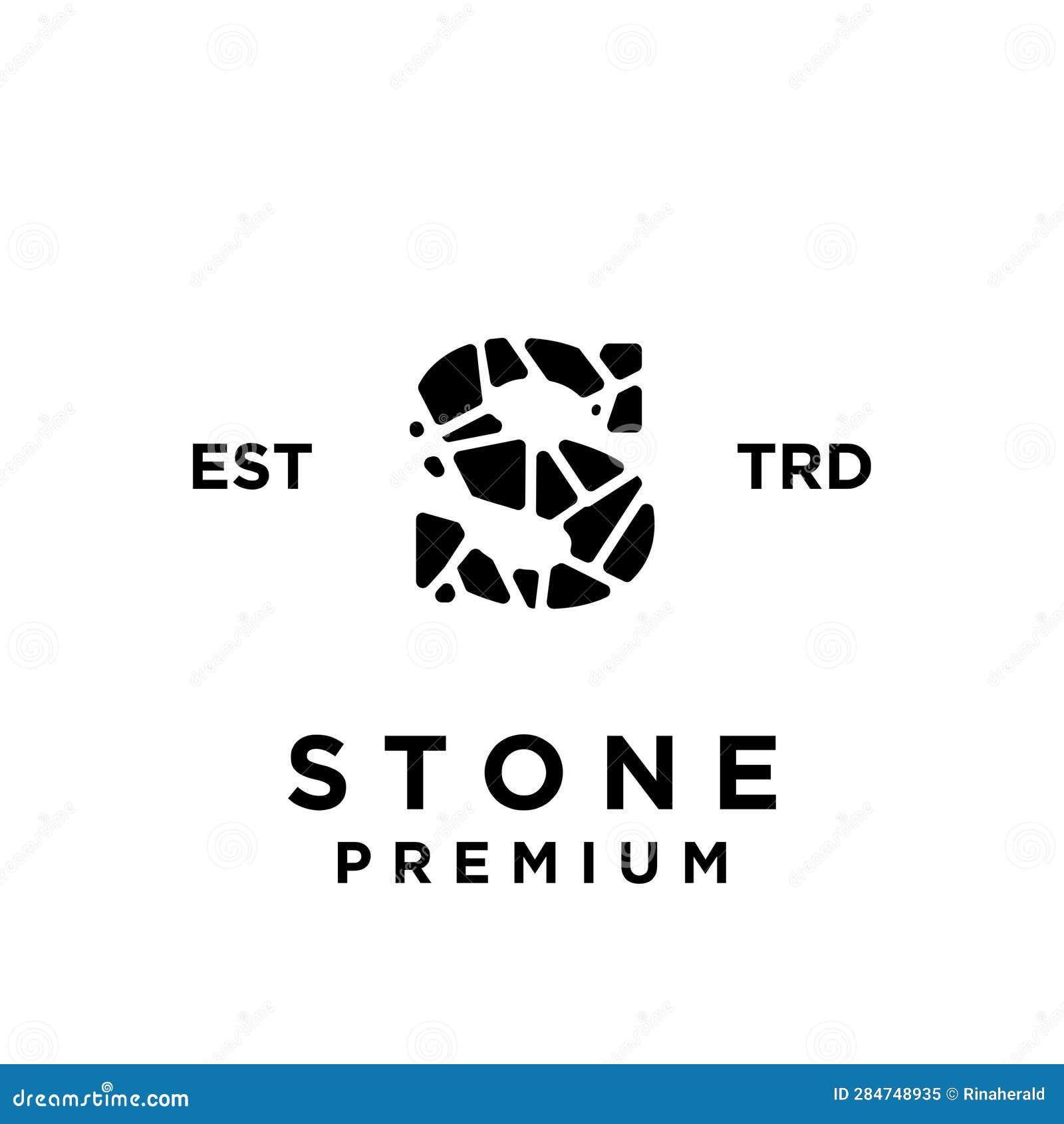 Stone Initial S Logo Icon Design Illustration Stock Illustration ...