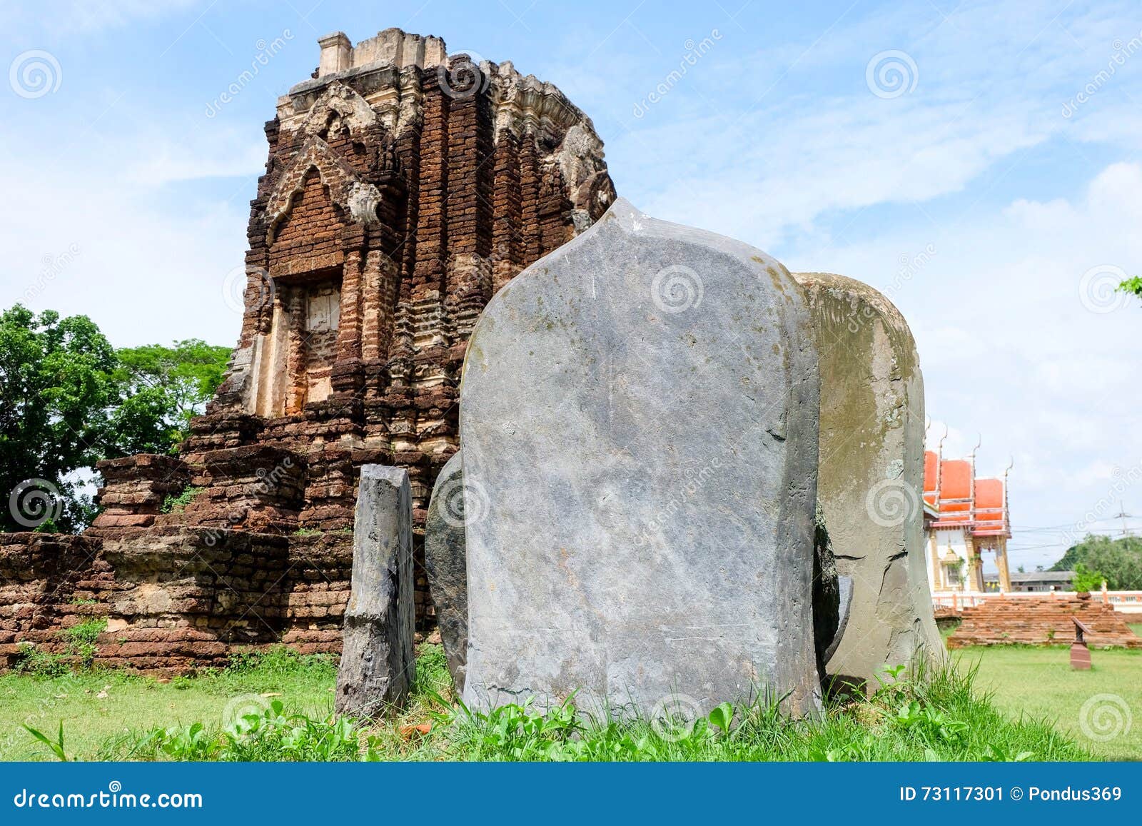 Stone Inscription and Ancient Building Stock Image - Image of ...