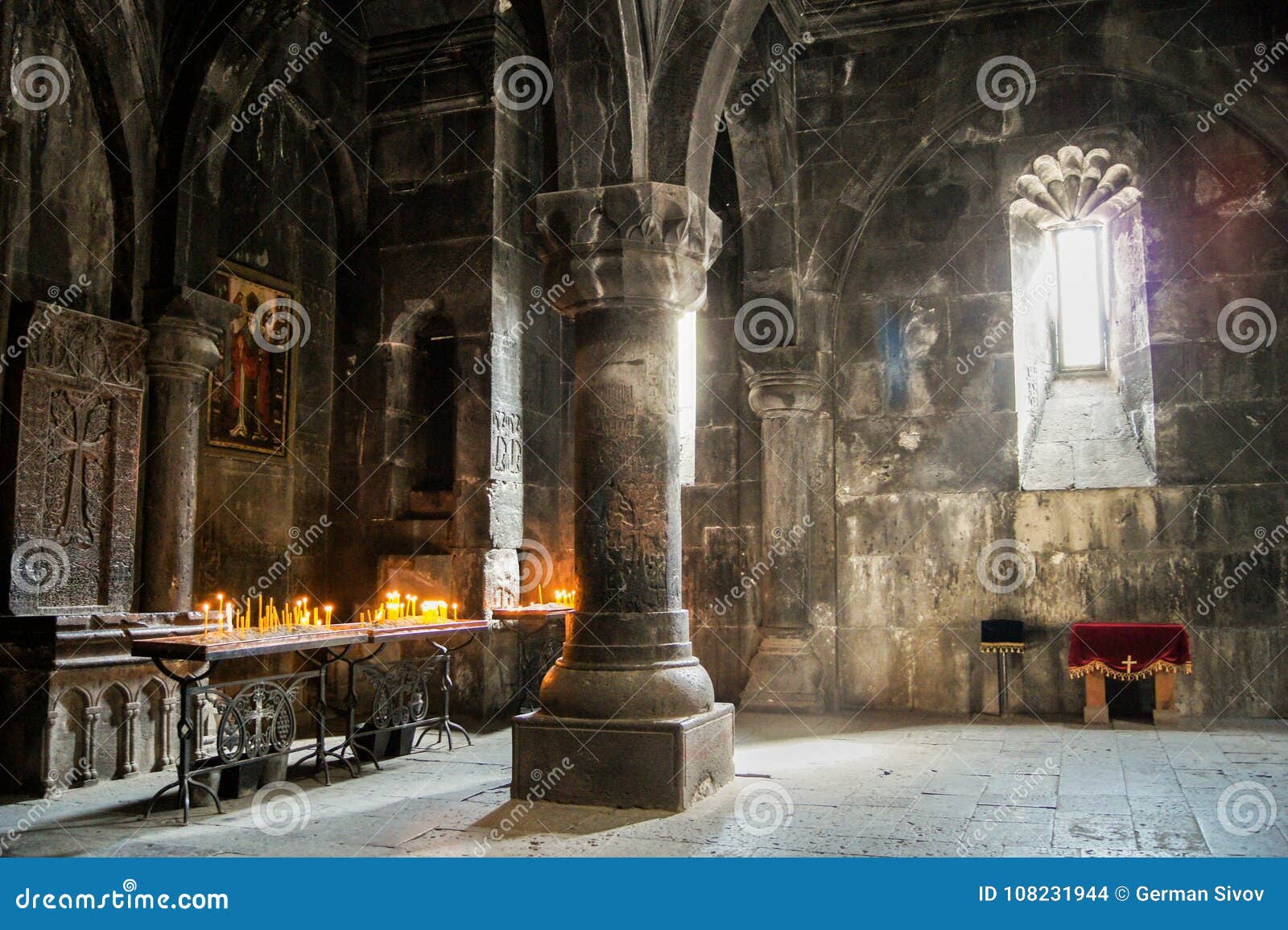Stone Interior of the Monastery. Editorial Stock Image - Image of ...