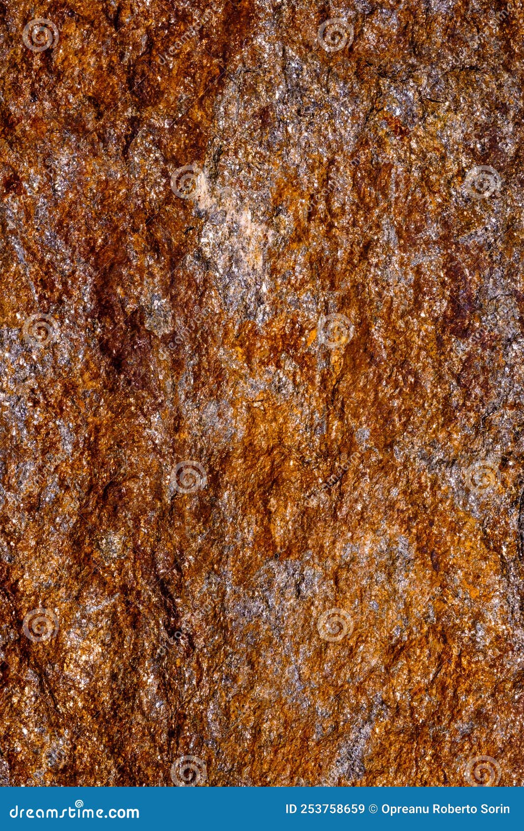 Stone with Iron Ore and Quartz Stock Image - Image of geology, metallic ...