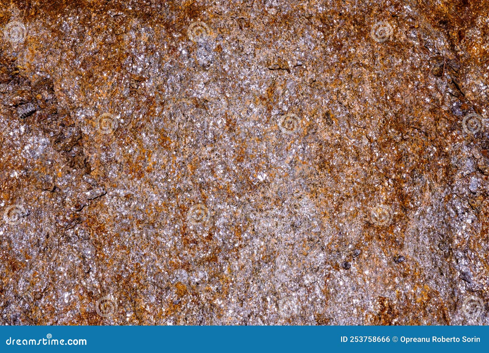 Stone with Iron Ore and Quartz Stock Photo - Image of gemstone, metal ...