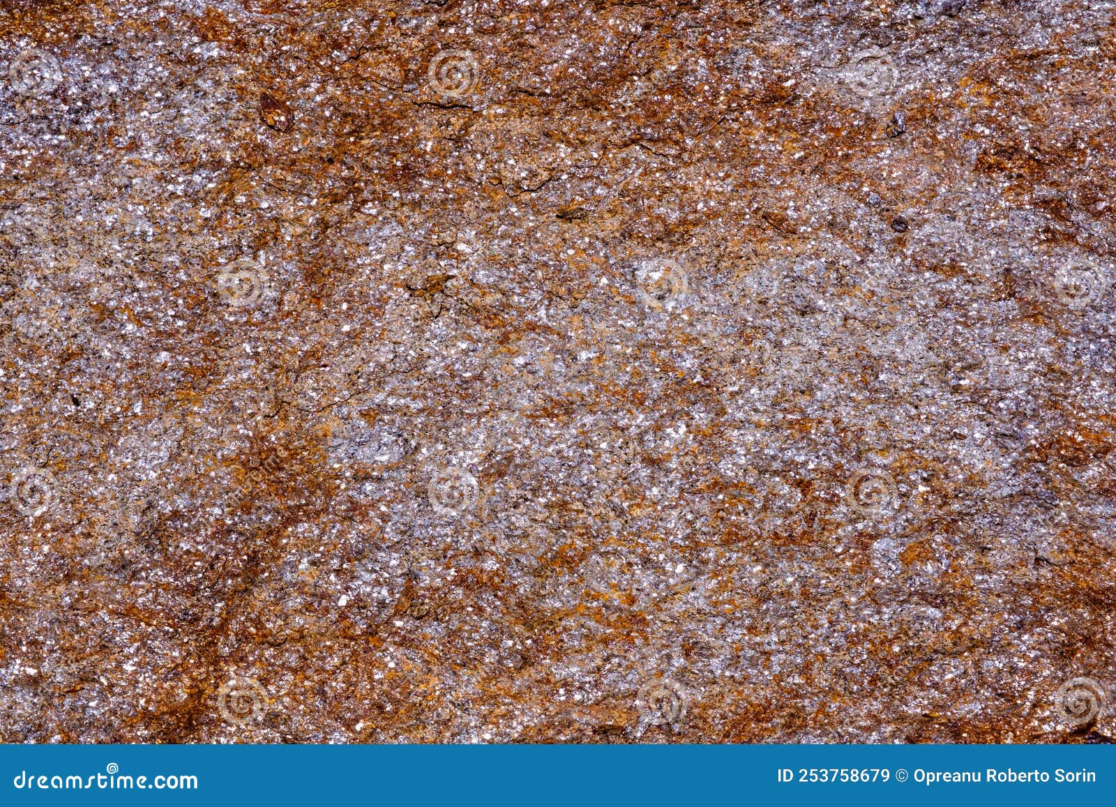 Stone with Iron Ore and Quartz Stock Image - Image of gemstone, closeup ...