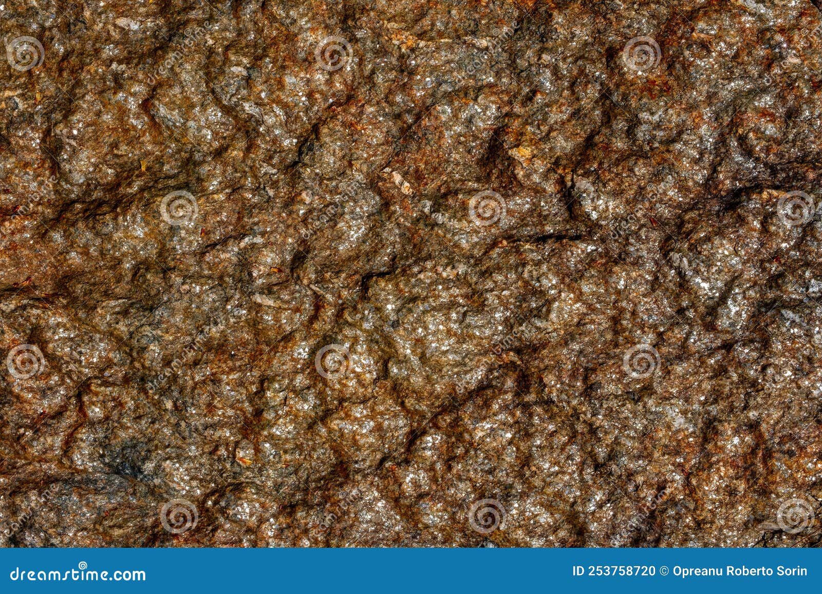 Stone with Iron Ore and Quartz Stock Photo - Image of chemistry, nature ...