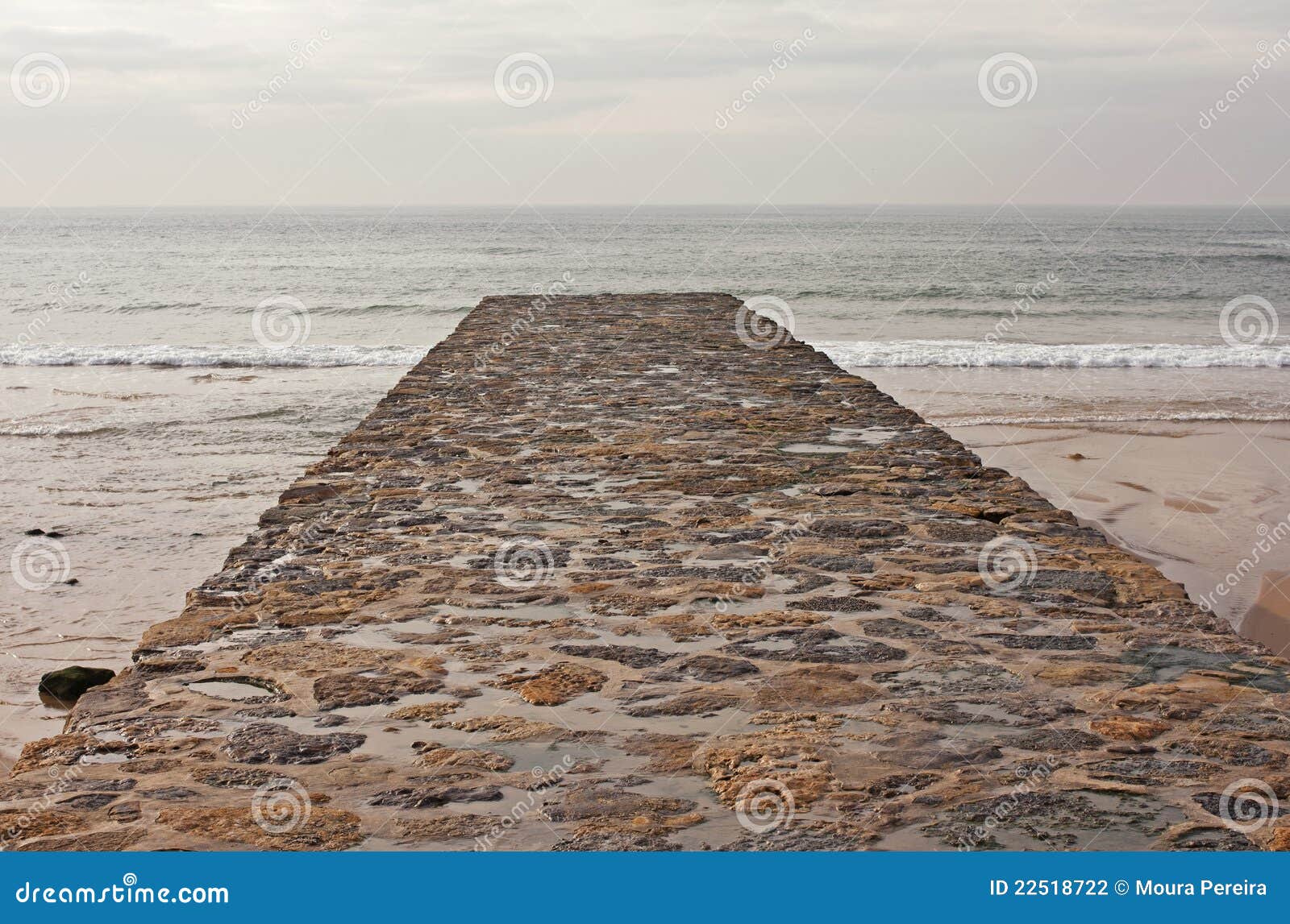 Stone jetty stock photo. Image of marine, blue, empty - 22518722