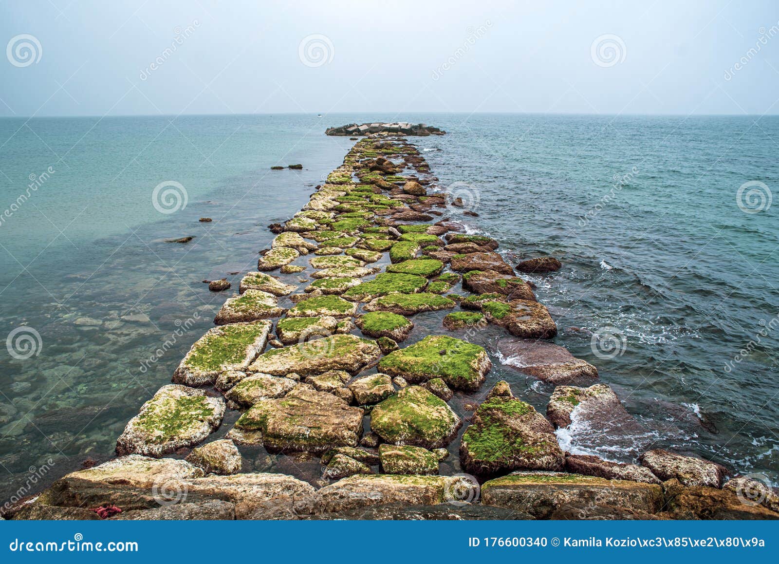 Stone Jetty at Sea. Stone Jetty at Sea Stock Photo - Image of angle ...