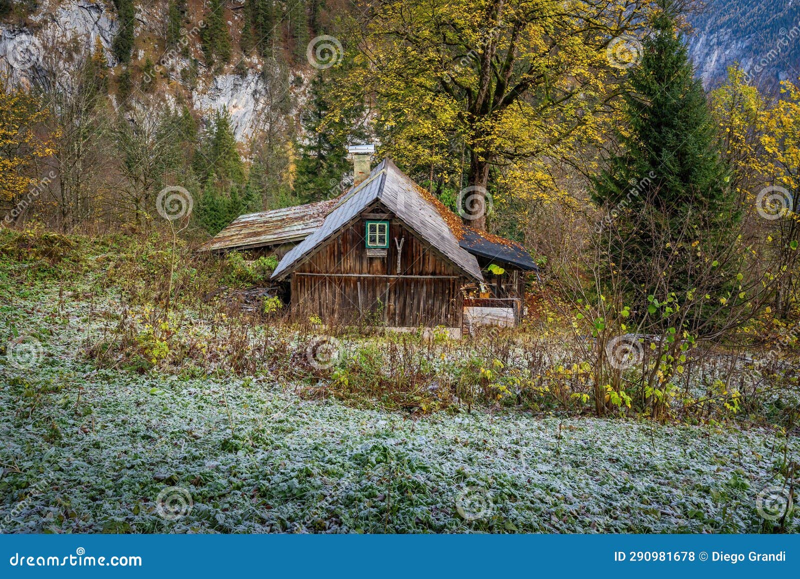Stone Keepers Hut at Hallstatt Salt Mines - Hallstatt, Austria Stock ...