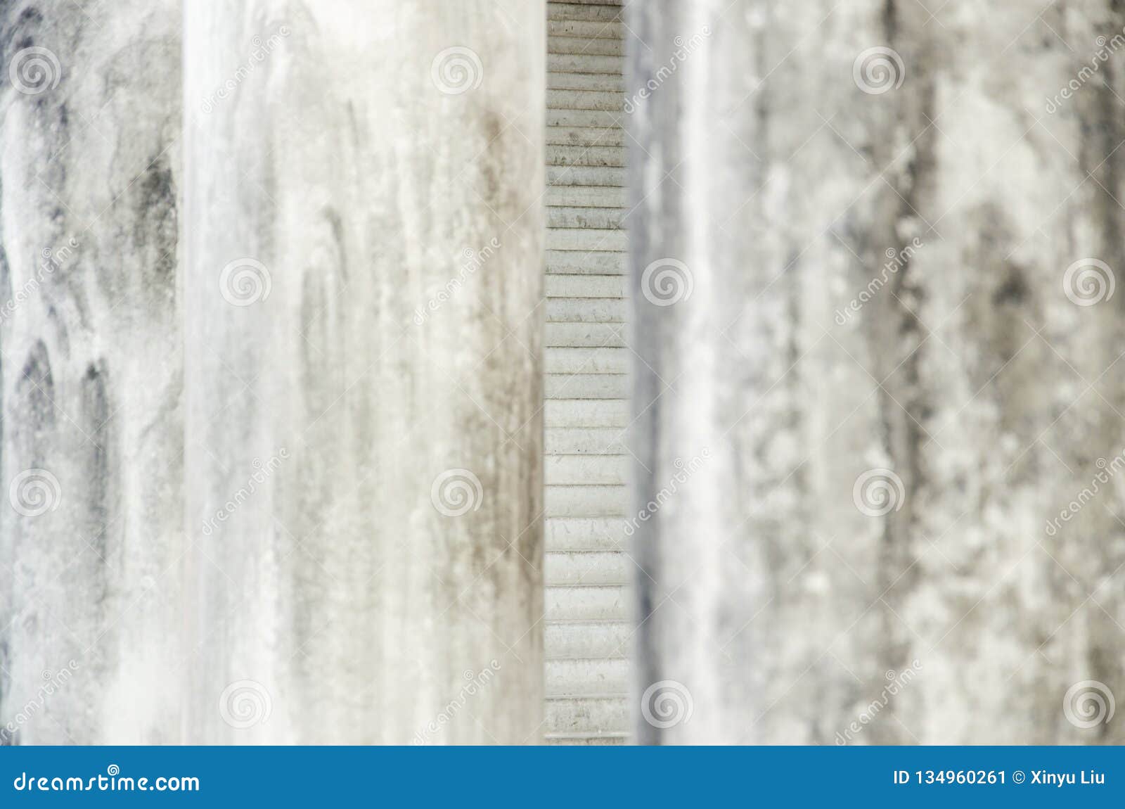 Stone Ladder and Stone Pillar Stock Image - Image of cement, crevice ...