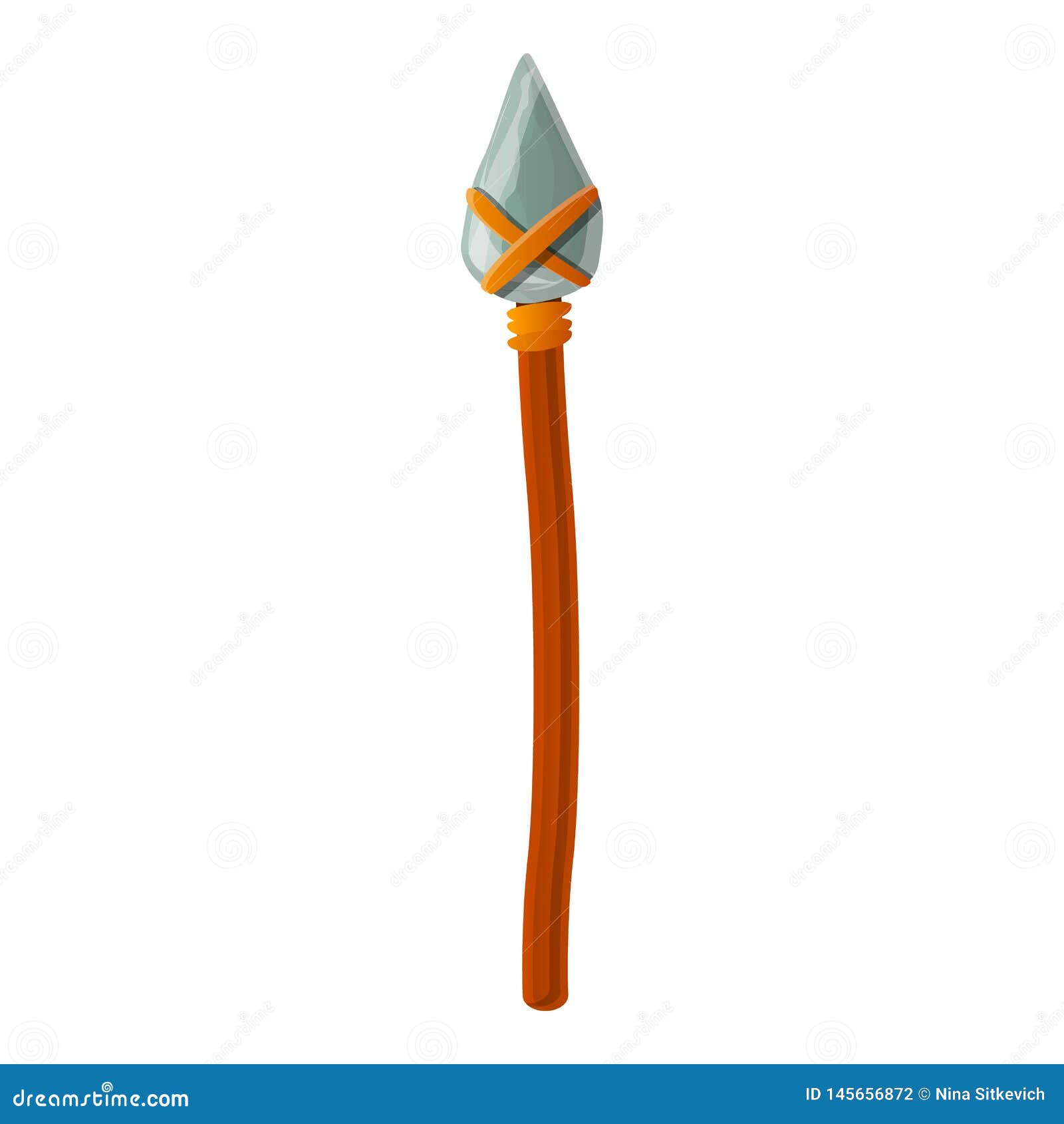 Stone Lance Icon, Cartoon Style Stock Vector - Illustration of crossed ... Stone Lance Icon, Cartoon Style Stock Vector - Illustration of crossed ...