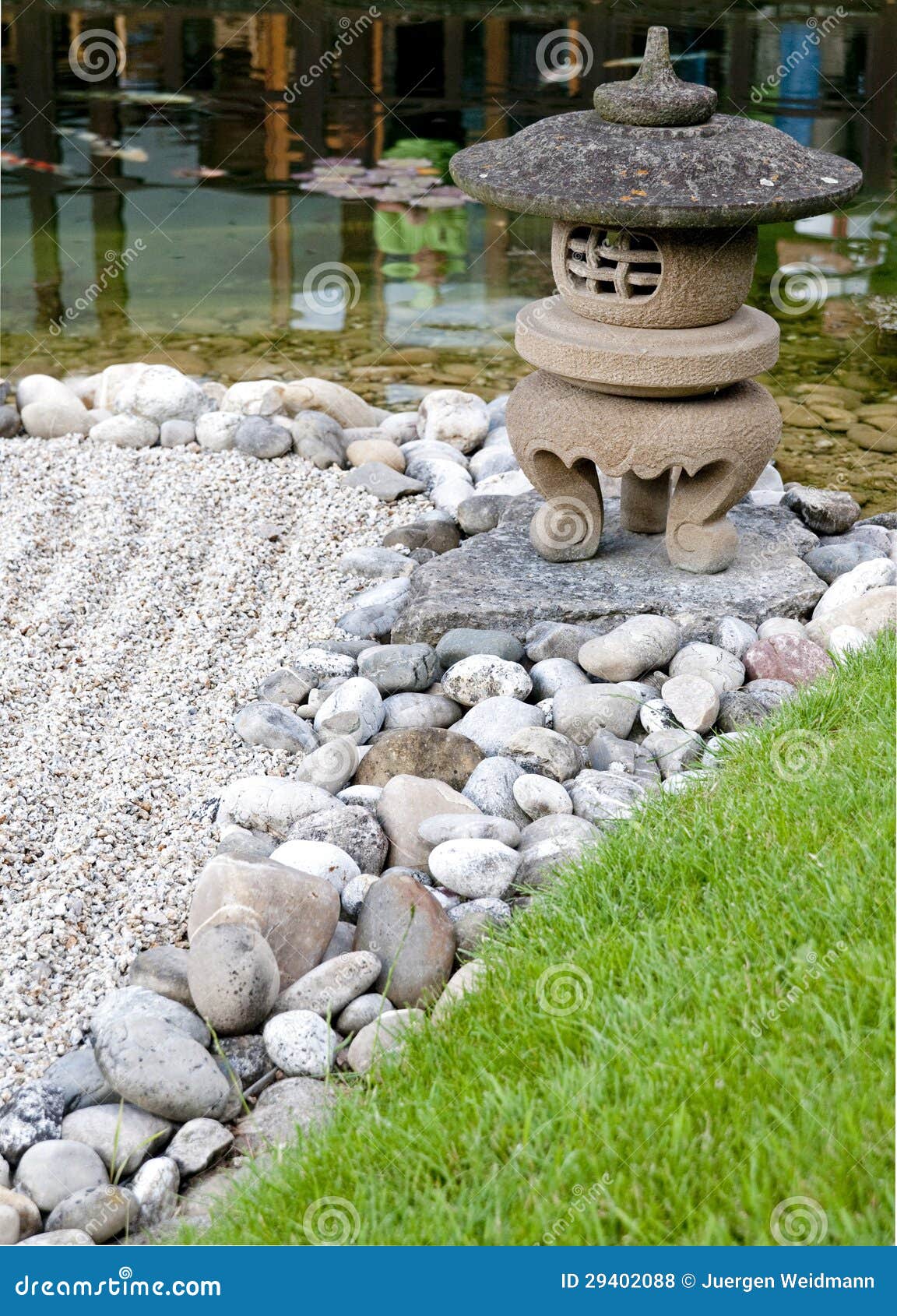 A stone lantern stock photo. Image of leaves, japanese - 29402088