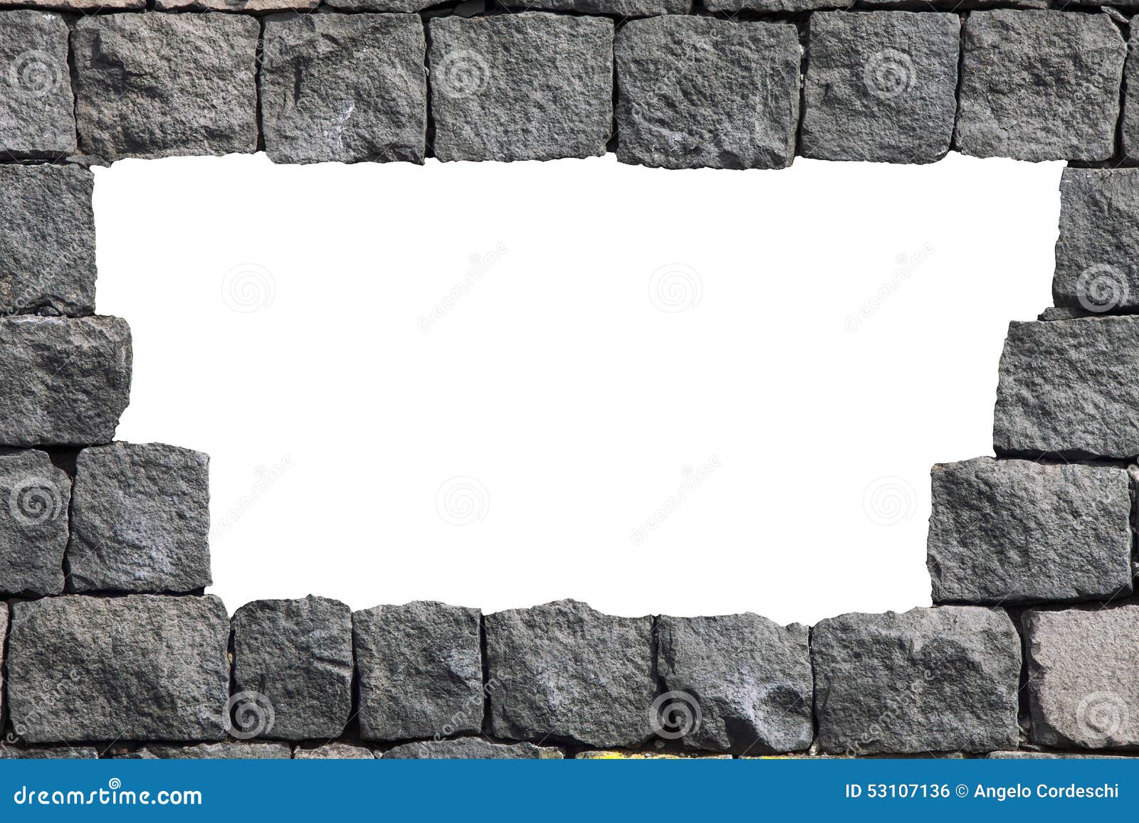 Stone Lava Wall Frame with Empty Hole Stock Photo - Illustration of ...