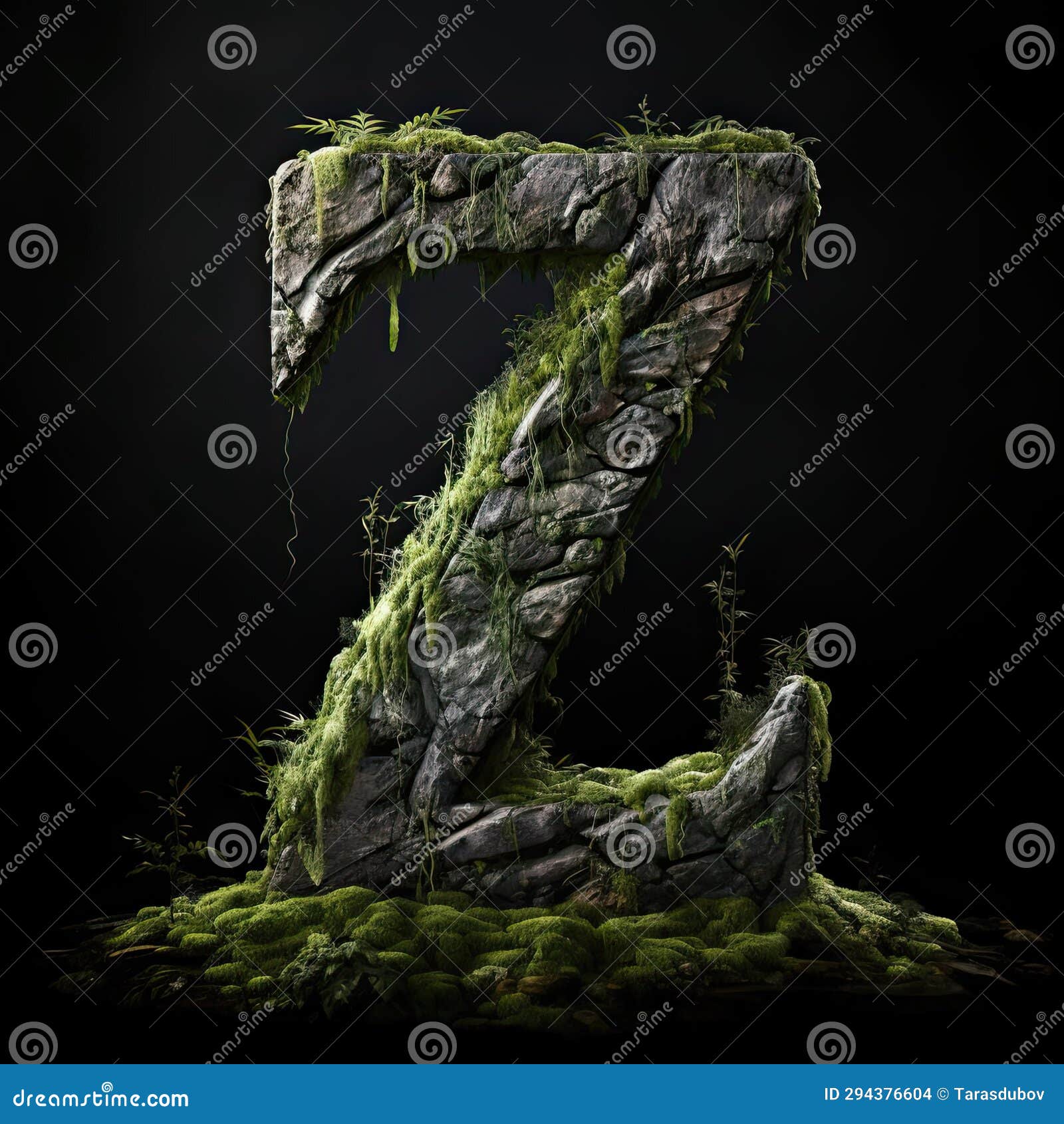 Stone Letter Z. Symbol of Alphabet Made of Strong Solid Granite, Rocks ...