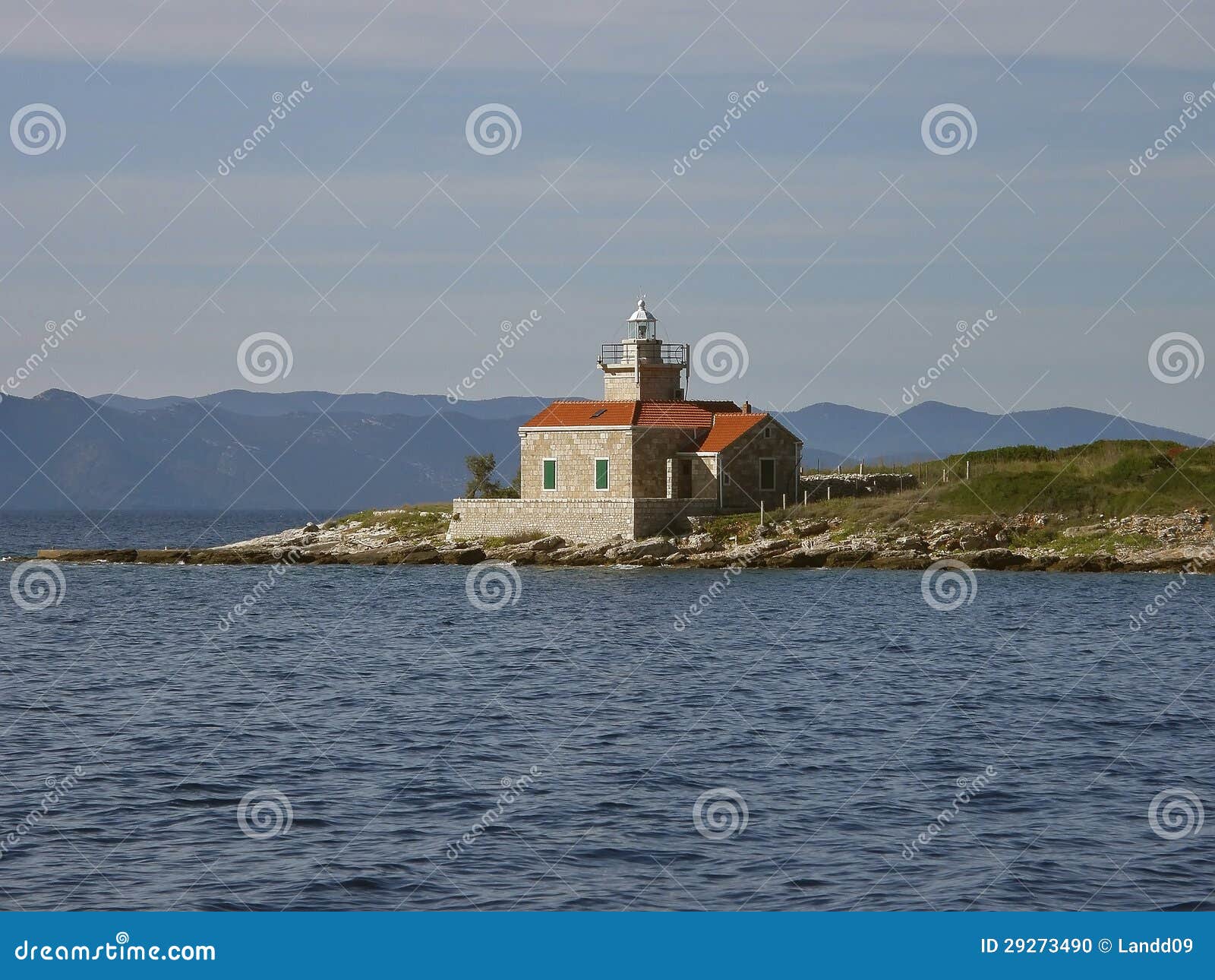Stone lighthouse stock photo. Image of compass, edge - 29273490