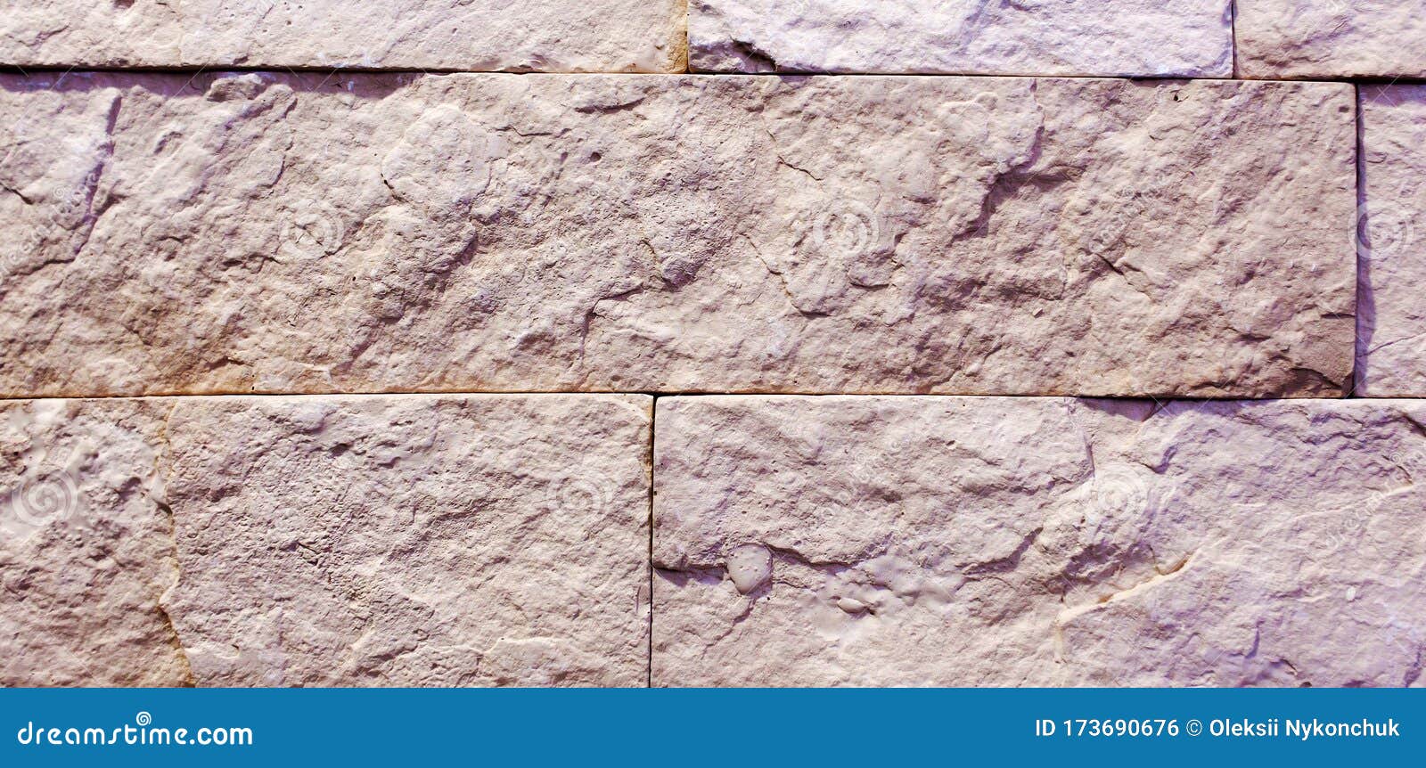 Stone in Line for Exterior Works of Red Color, Texture Stock Photo ...