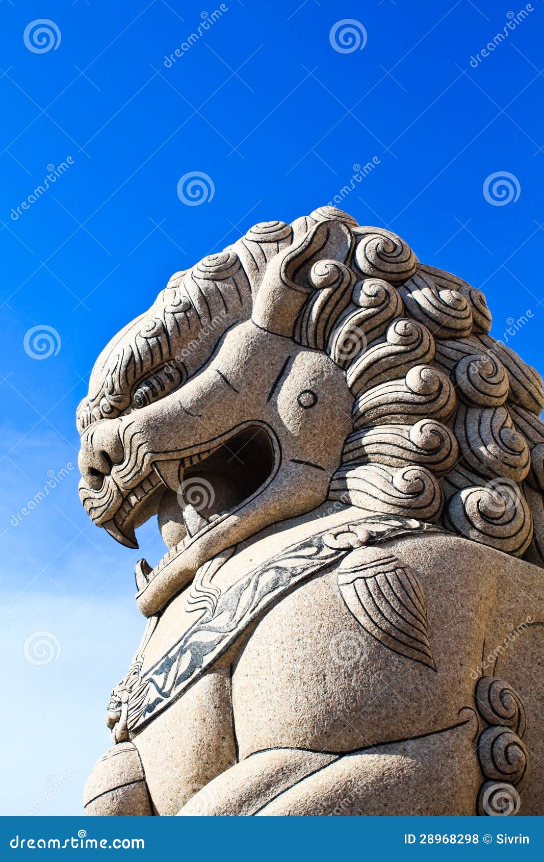 Stone lion stock photo. Image of rock, molding, stucco - 28968298