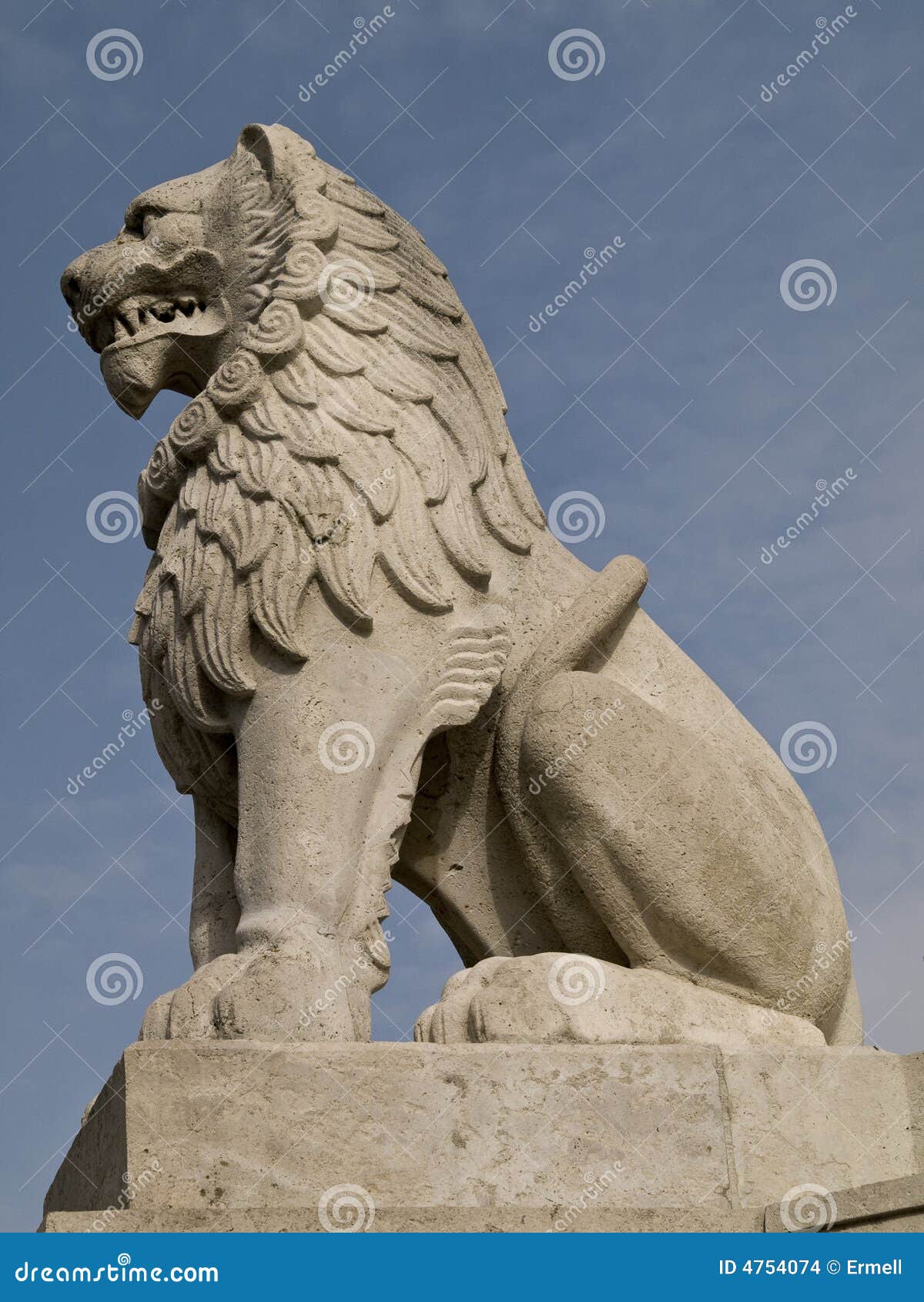 Stone lion stock photo. Image of lion, guarding, lions - 4754074