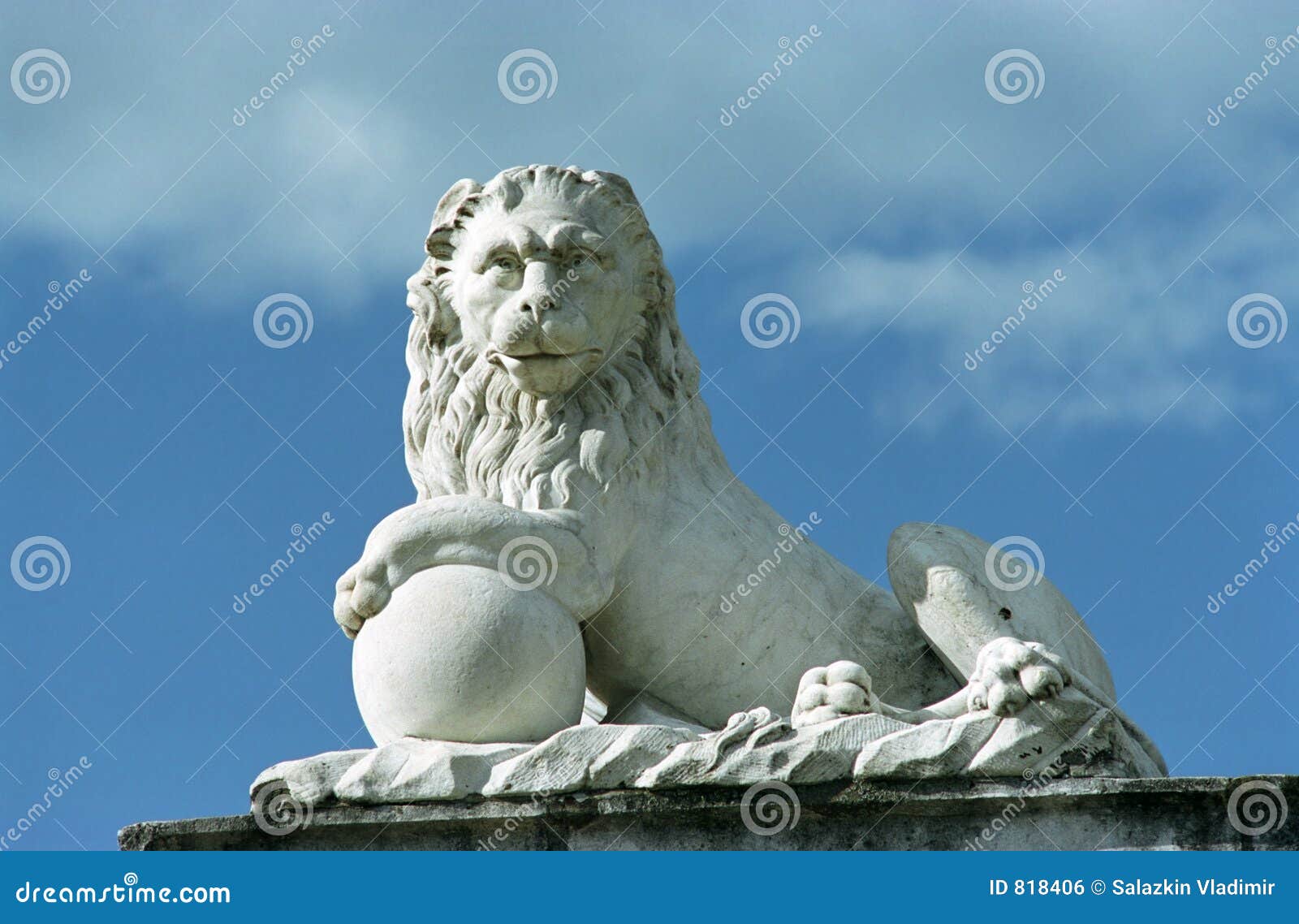 Stone lion stock photo. Image of sculpture, mouth, luxury - 818406