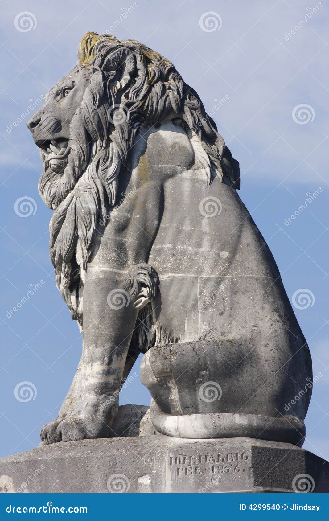 Stone Lion, Lindau Harbour #1 Stock Photo - Image of silhouette, statue ...