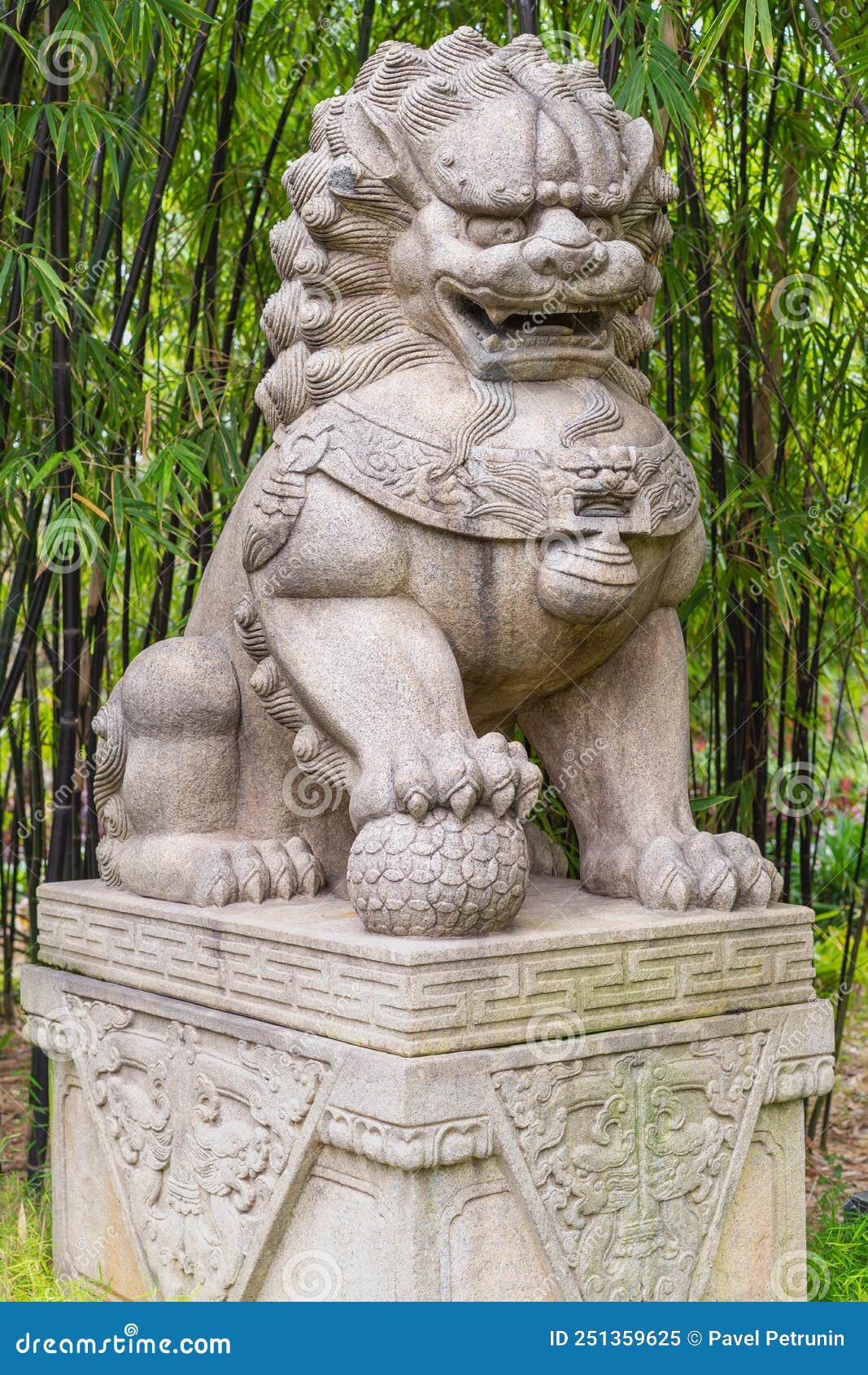 Stone lion statue stock image. Image of asia, indian - 251359625