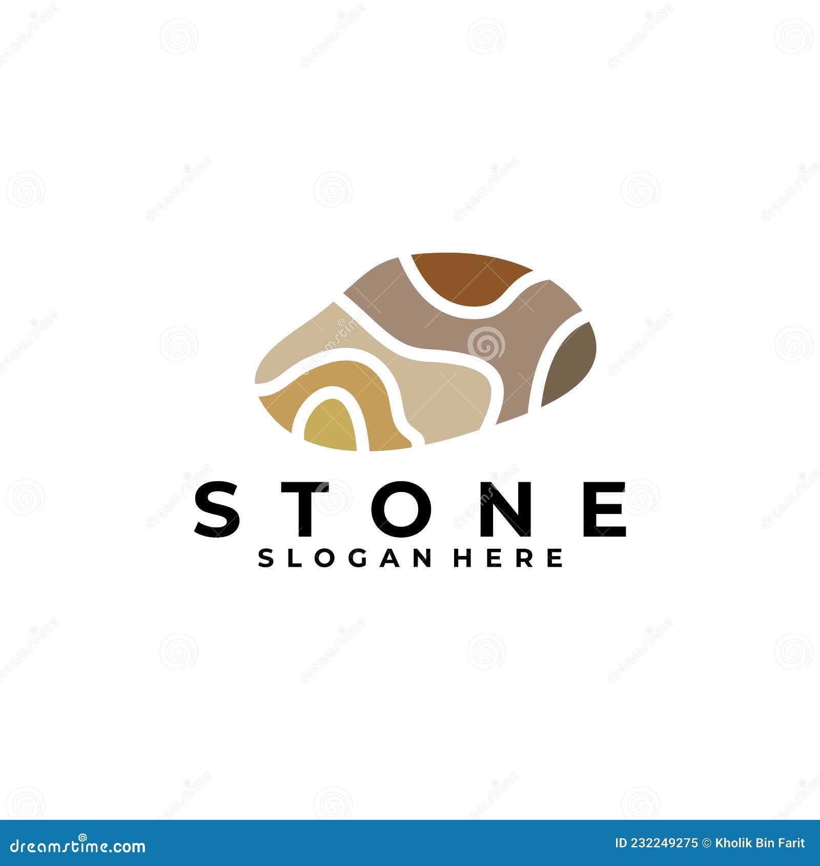 Stone Logo Design Vector Isolated Stock Vector - Illustration of ...