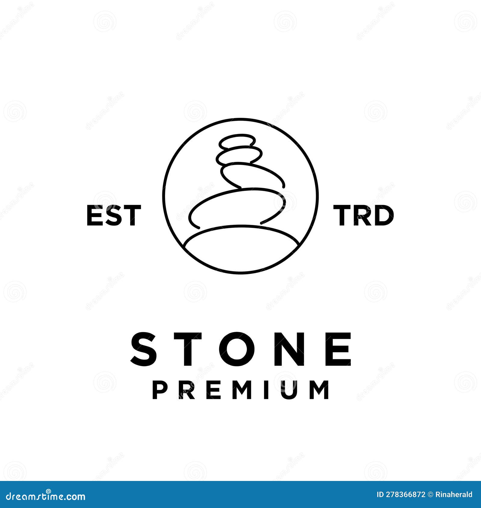Stone Logo Icon Design Illustration Stock Vector - Illustration of ...