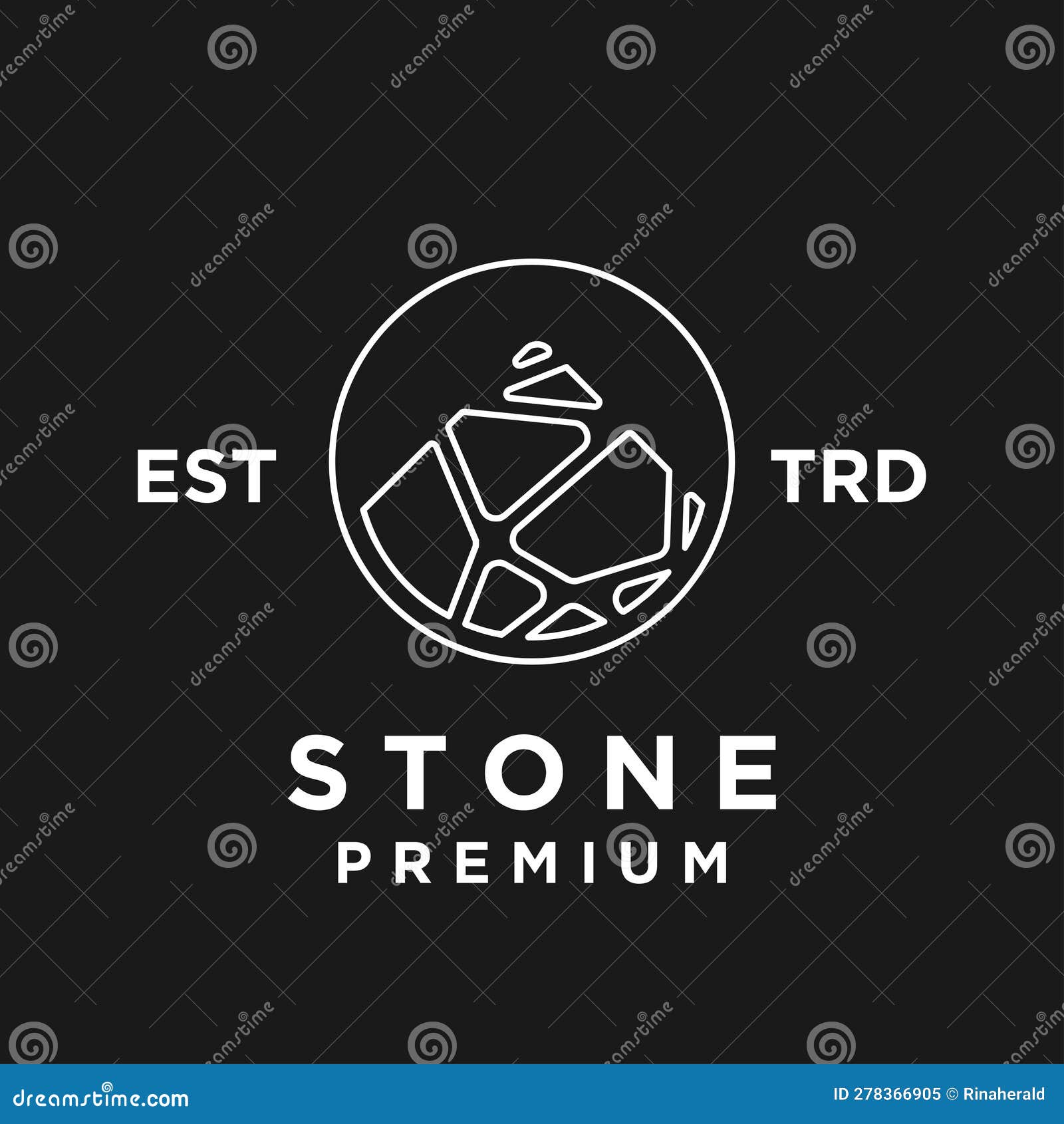 Stone Logo Icon Design Illustration Stock Vector - Illustration of ...