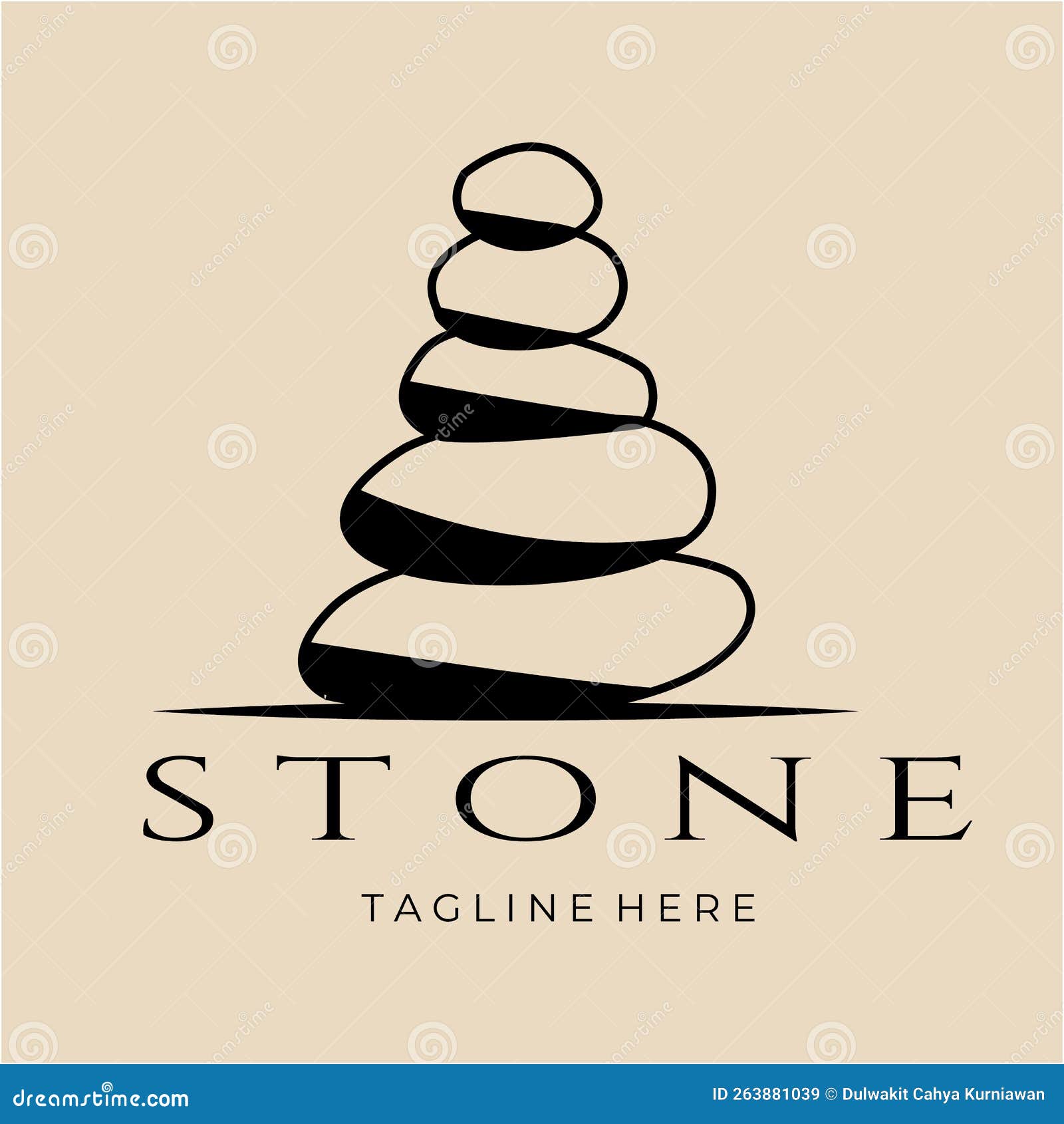 Stone Logo, Icon Template Design, with Emblem Illustration Stock ...