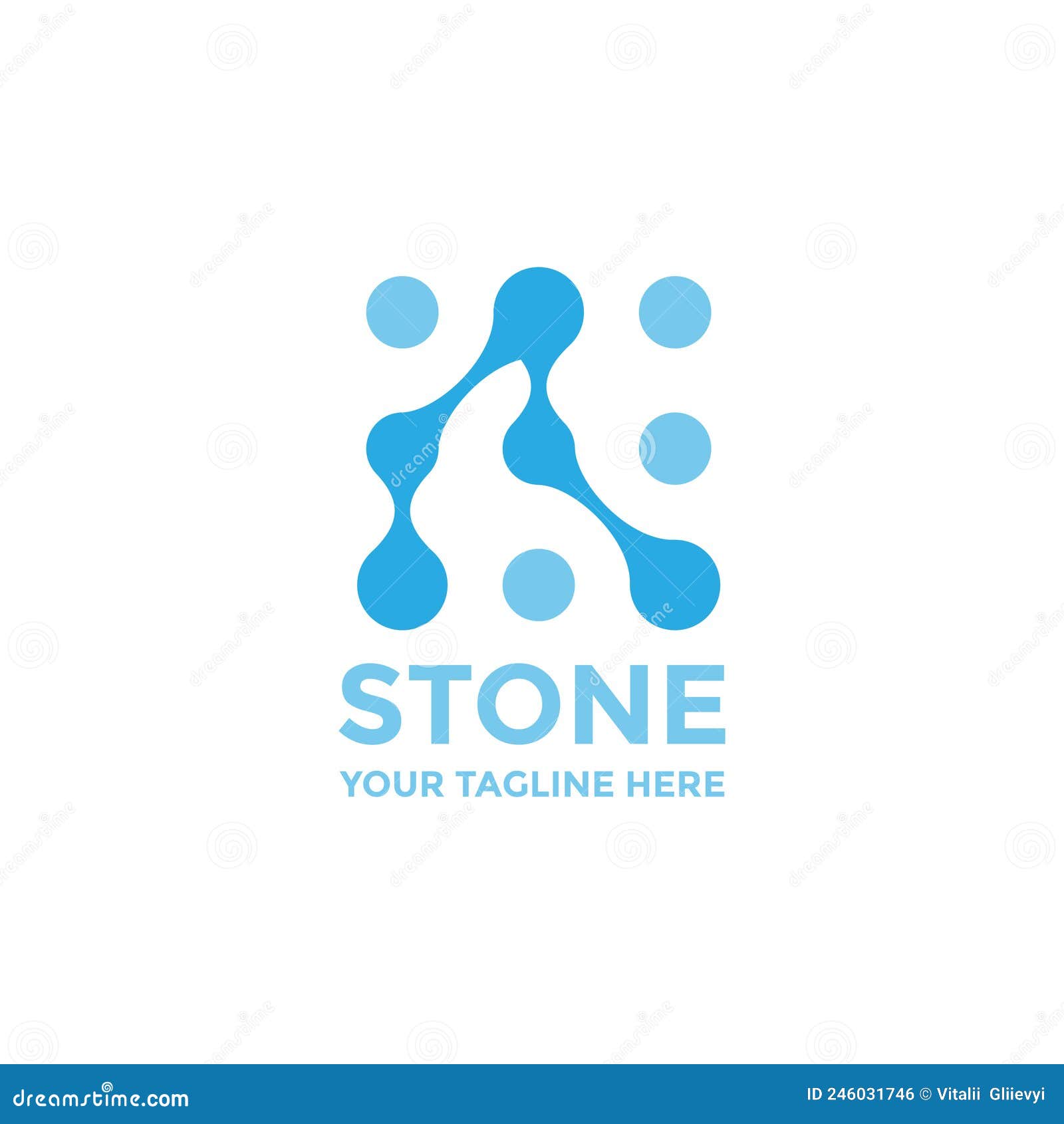 Stone Logo for Your Company. Template Logo Stone. Stone Logo Line Style ...