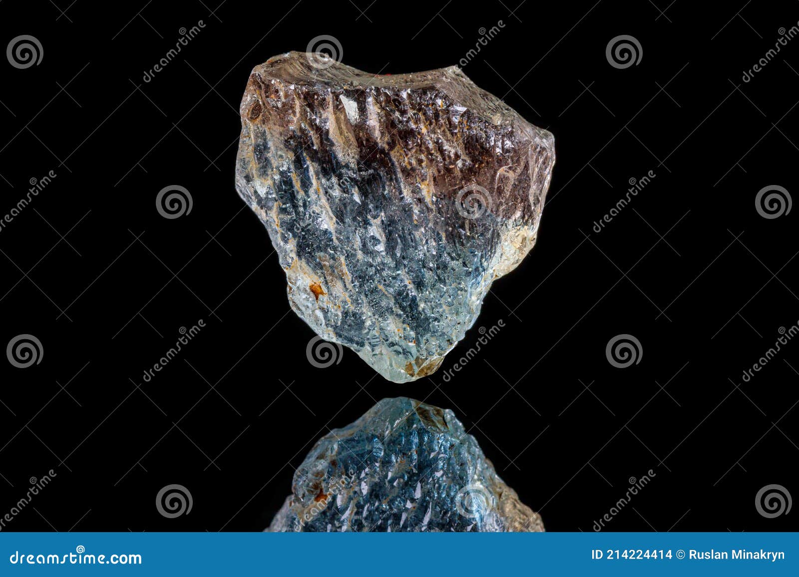 Stone Macro Mineral Topaz on Black Background Stock Photo - Image of ...