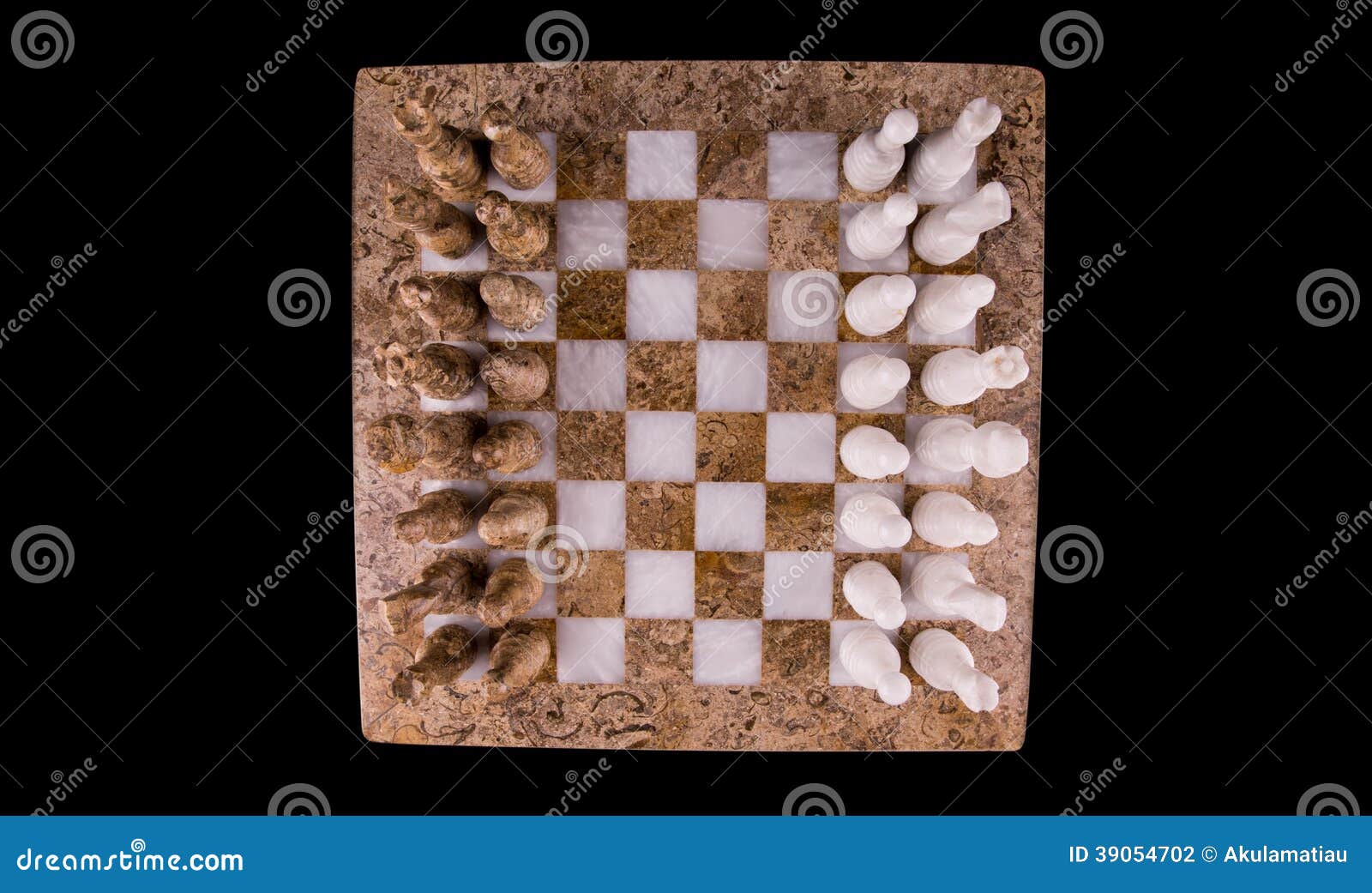 Stone Made Chess Board and Set V Stock Photo - Image of pieces, mate ...